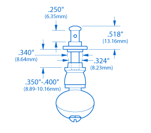 Grover Champion Dulcimer/Uke Friction Pegs - StewMac