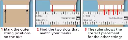 String Spacing Rule - StewMac