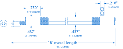 Slotted Nut Hot Rod Truss Rod - StewMac