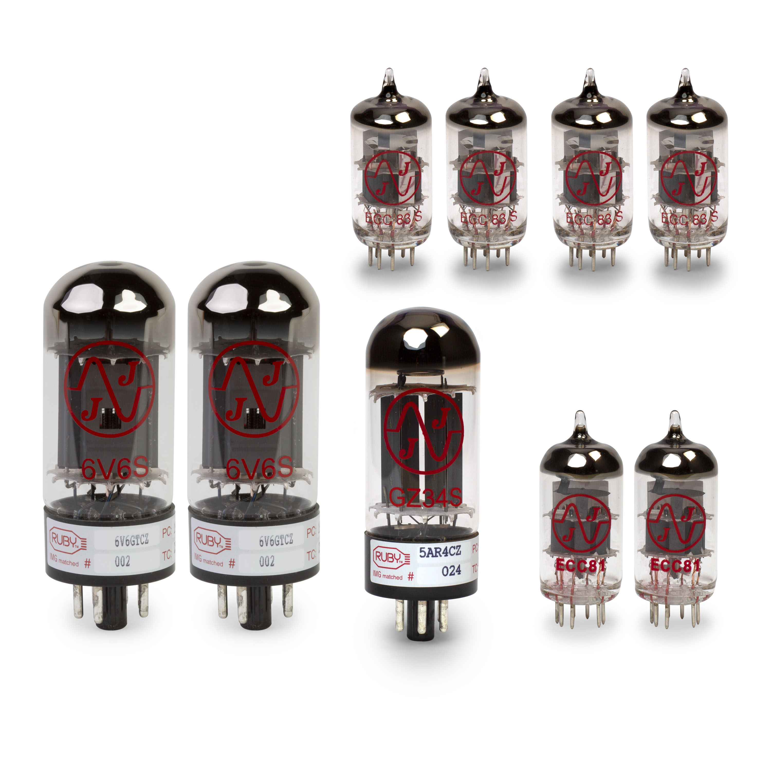 Fender Deluxe Reverb (Black Panel) Tube Set with Matched Power Tubes ...