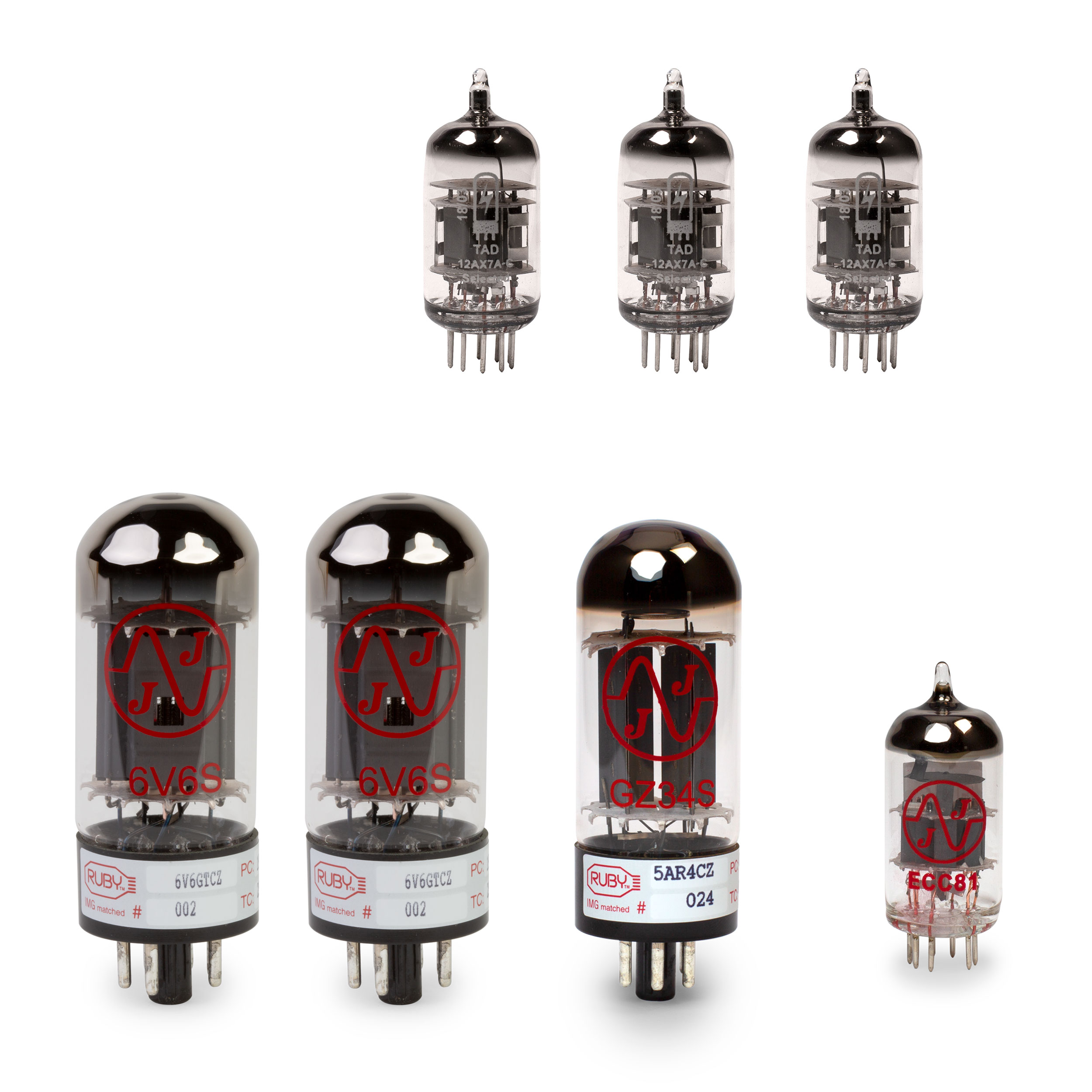 Fender Princeton Reverb (Black Panel) Tube Set with Matched Power Tubes ...