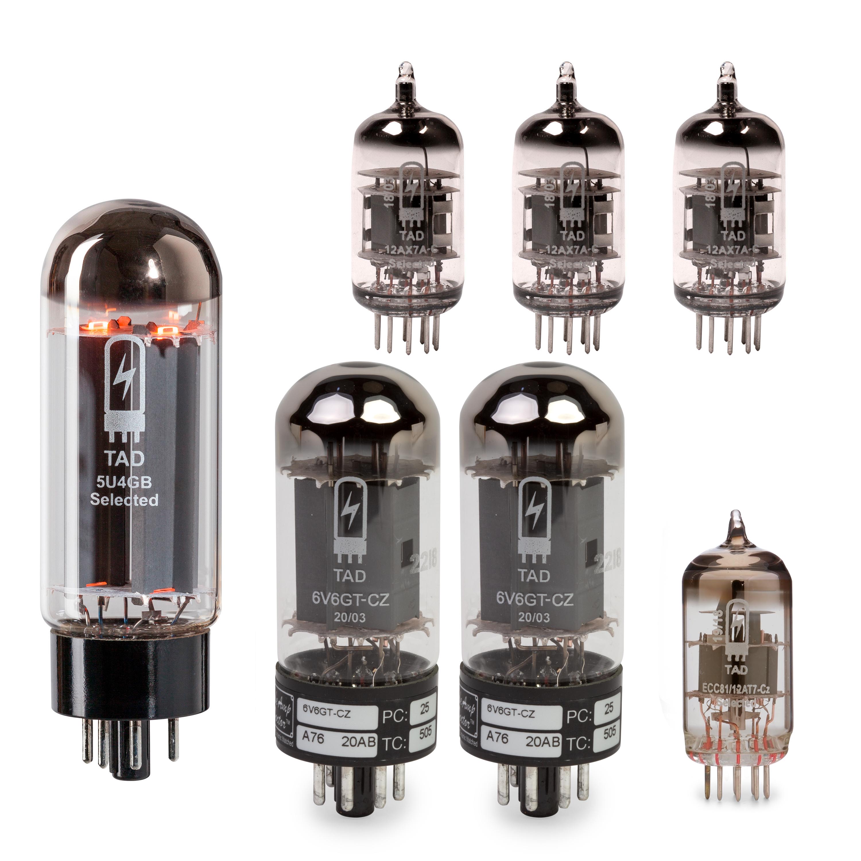 Fender Princeton Reverb (Silver Panel) TAD Tube Set with Matched Power ...