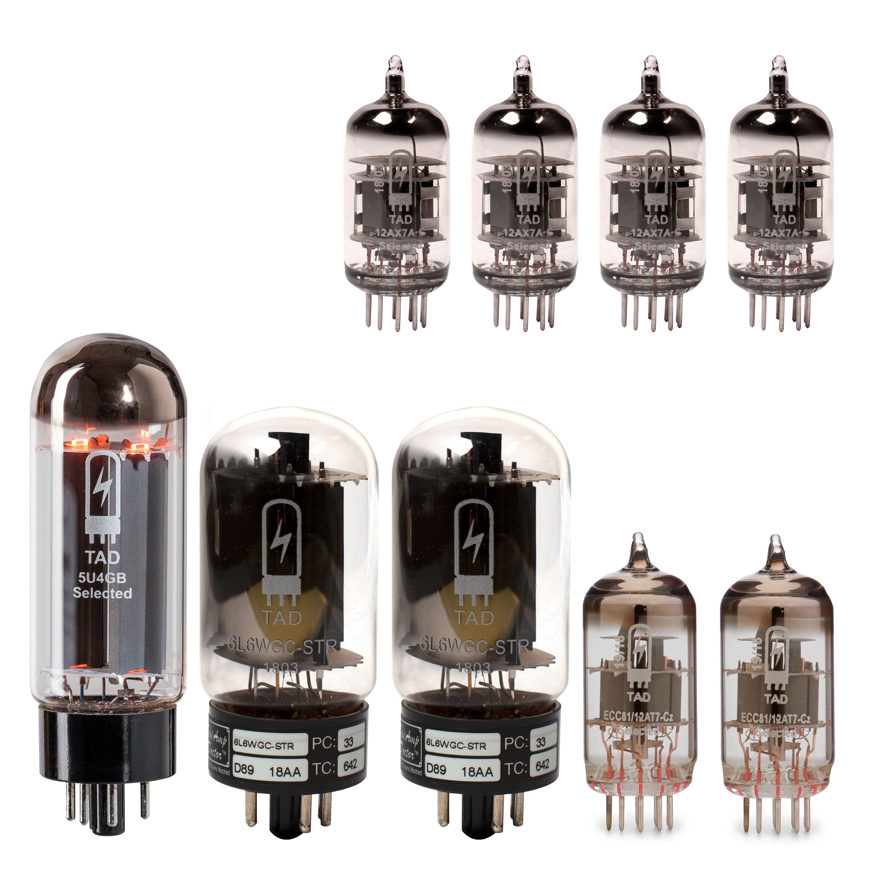 Fender Pro Reverb (Silver Panel) TAD Tube Set with Matched Power Tubes ...