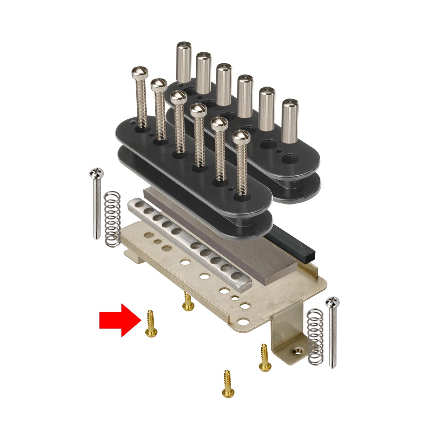 Humbucker Bobbin Mounting Screw - StewMac