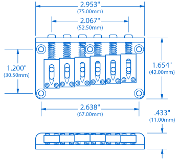 Gotoh Hardtail Bridge - StewMac