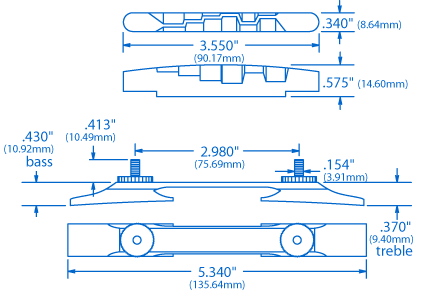 Archtop Guitar Bridge - StewMac