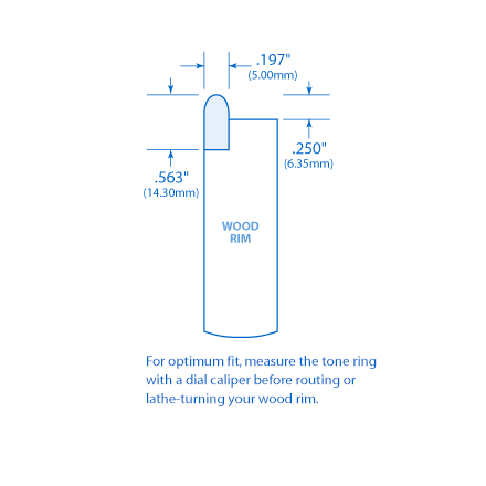Five-Star Rolled Brass Banjo Tone Ring - StewMac