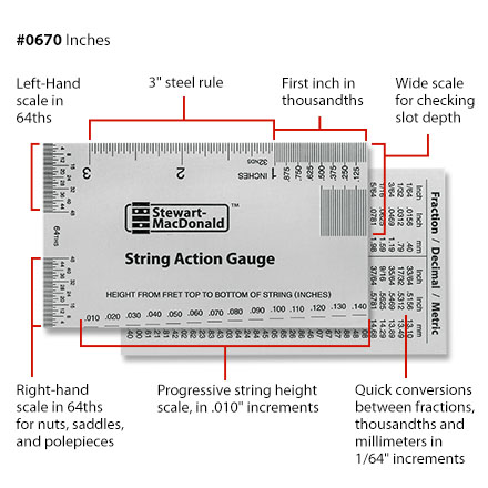 String Action Gauge - StewMac