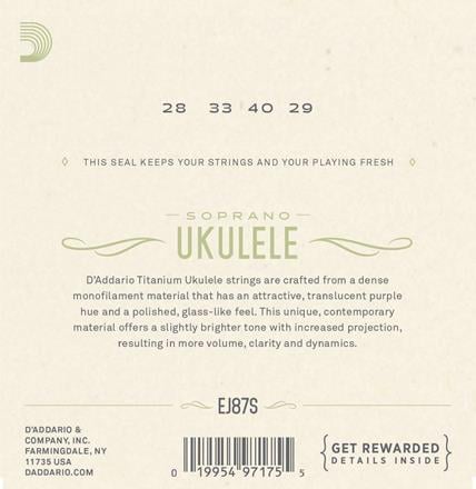D'Addario Titanium Ukulele Strings - StewMac