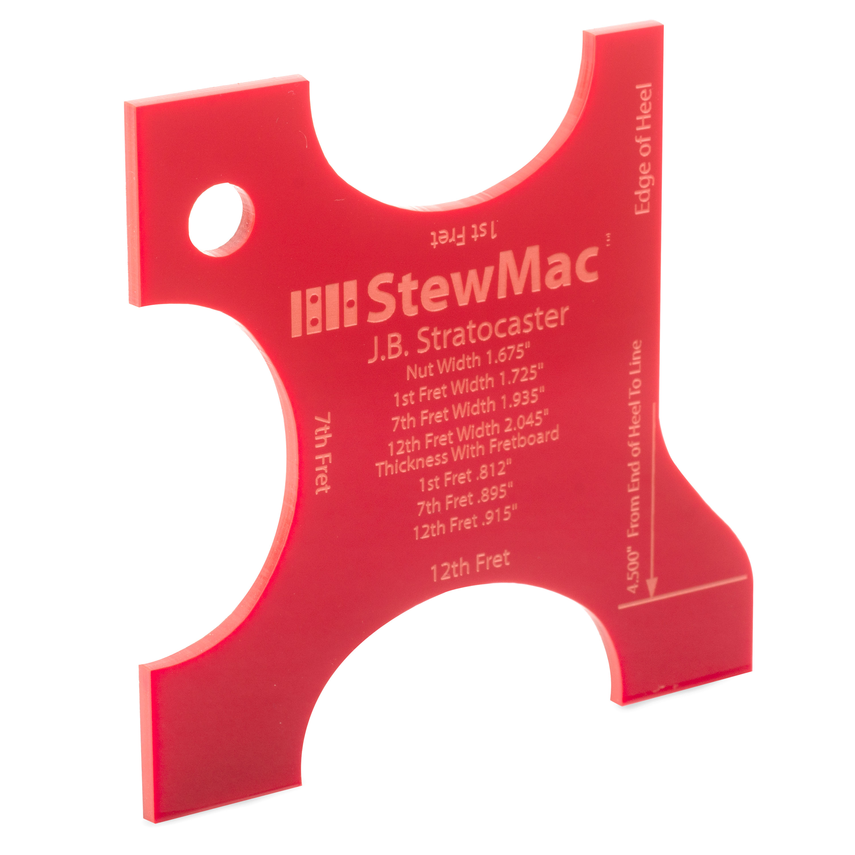 Neck Shaping Templates for Electric Guitar - StewMac