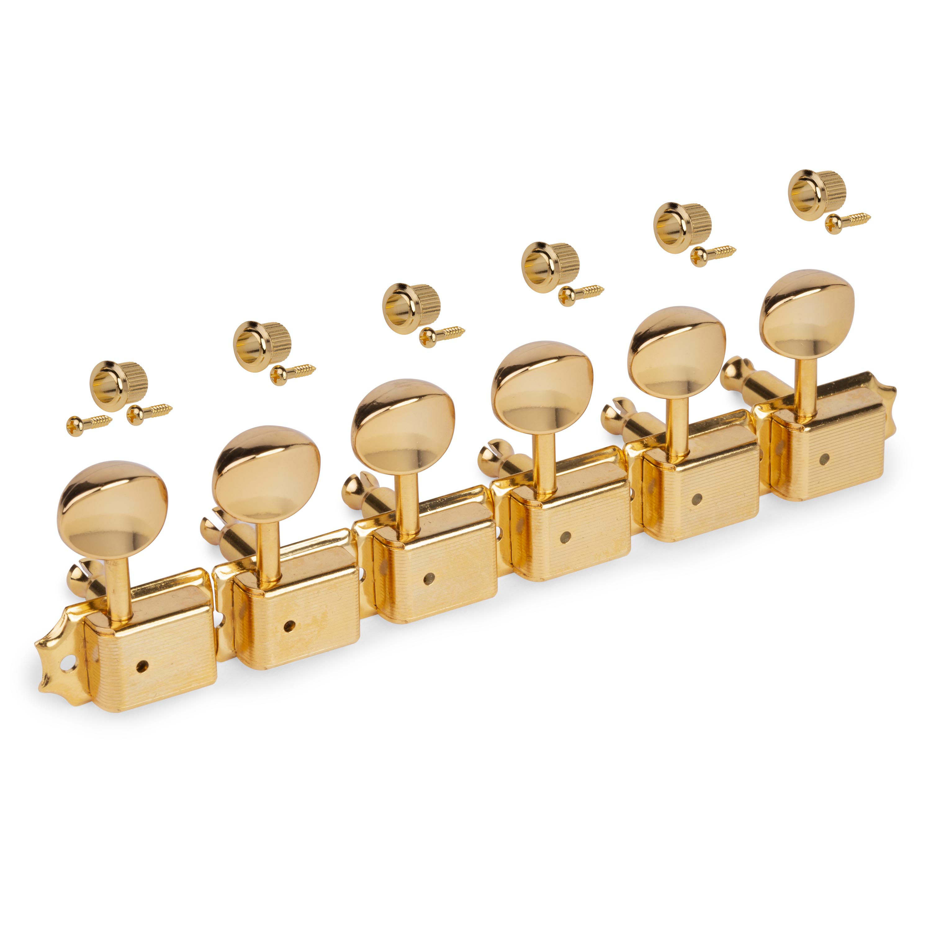 Gotoh Staggered-Height 6-In-Line Tuners - StewMac