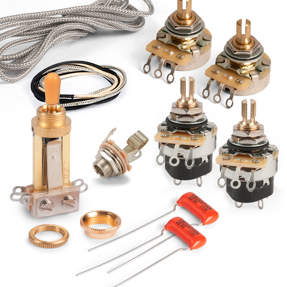 Premium Wiring Kit for Gibson® Les Paul® with Push-pull Pots - StewMac