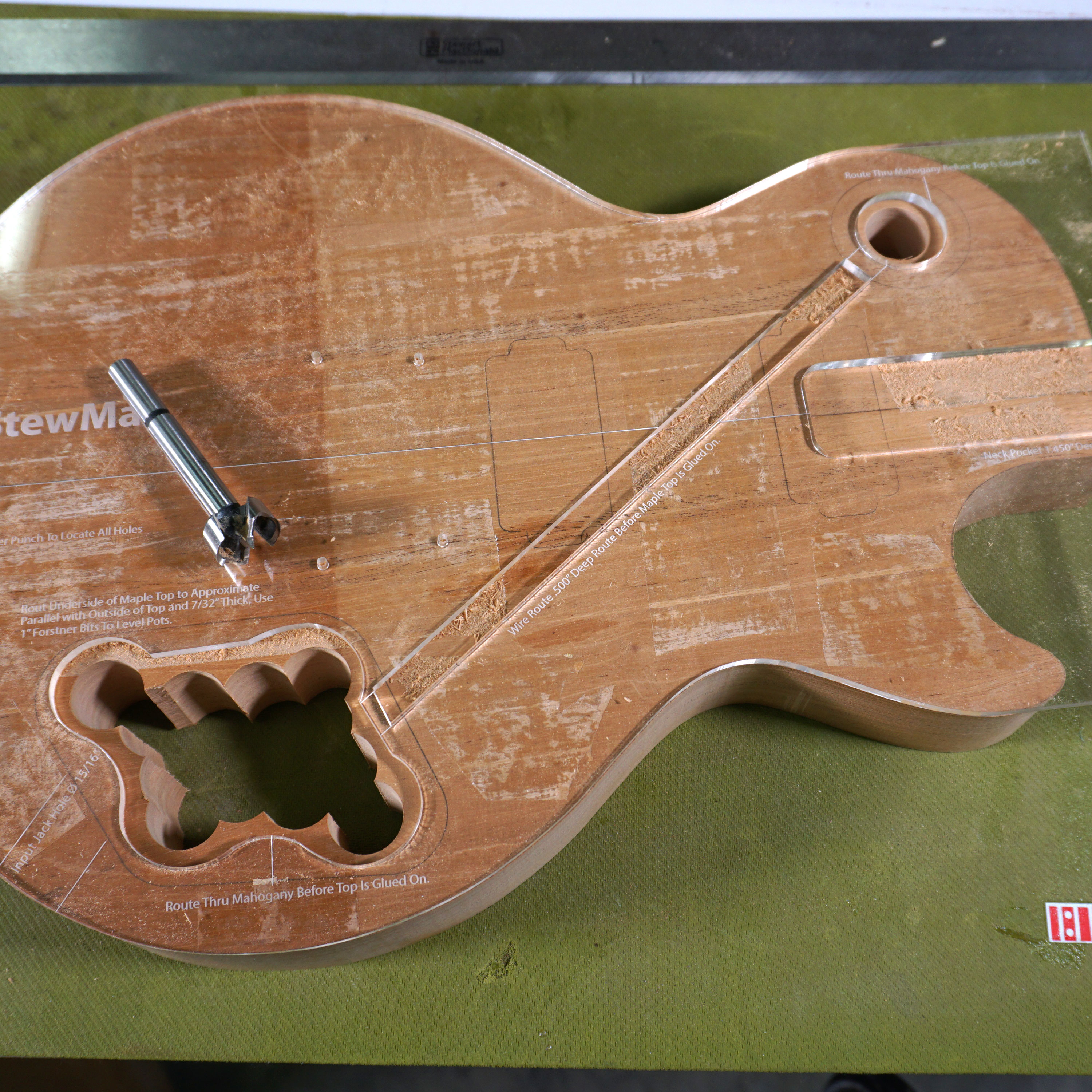 Routing Template For 59 Les Paul StewMac