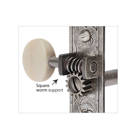 Golden Age Restoration Tuners for Solid Peghead Guitar with Engraved ...