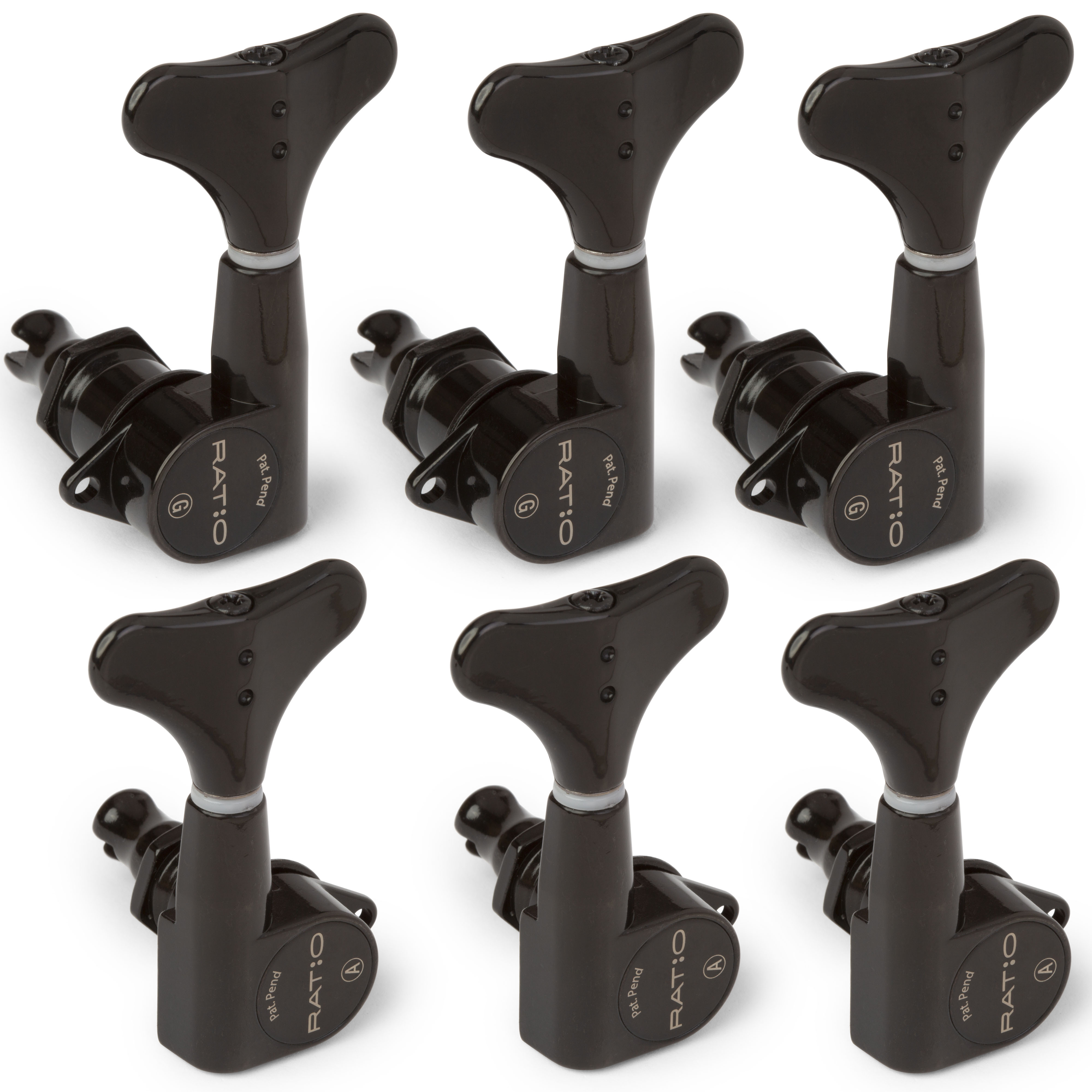 Graph Tech Bass Ratio 3+3 Tuner Set with Y-style Knobs - StewMac