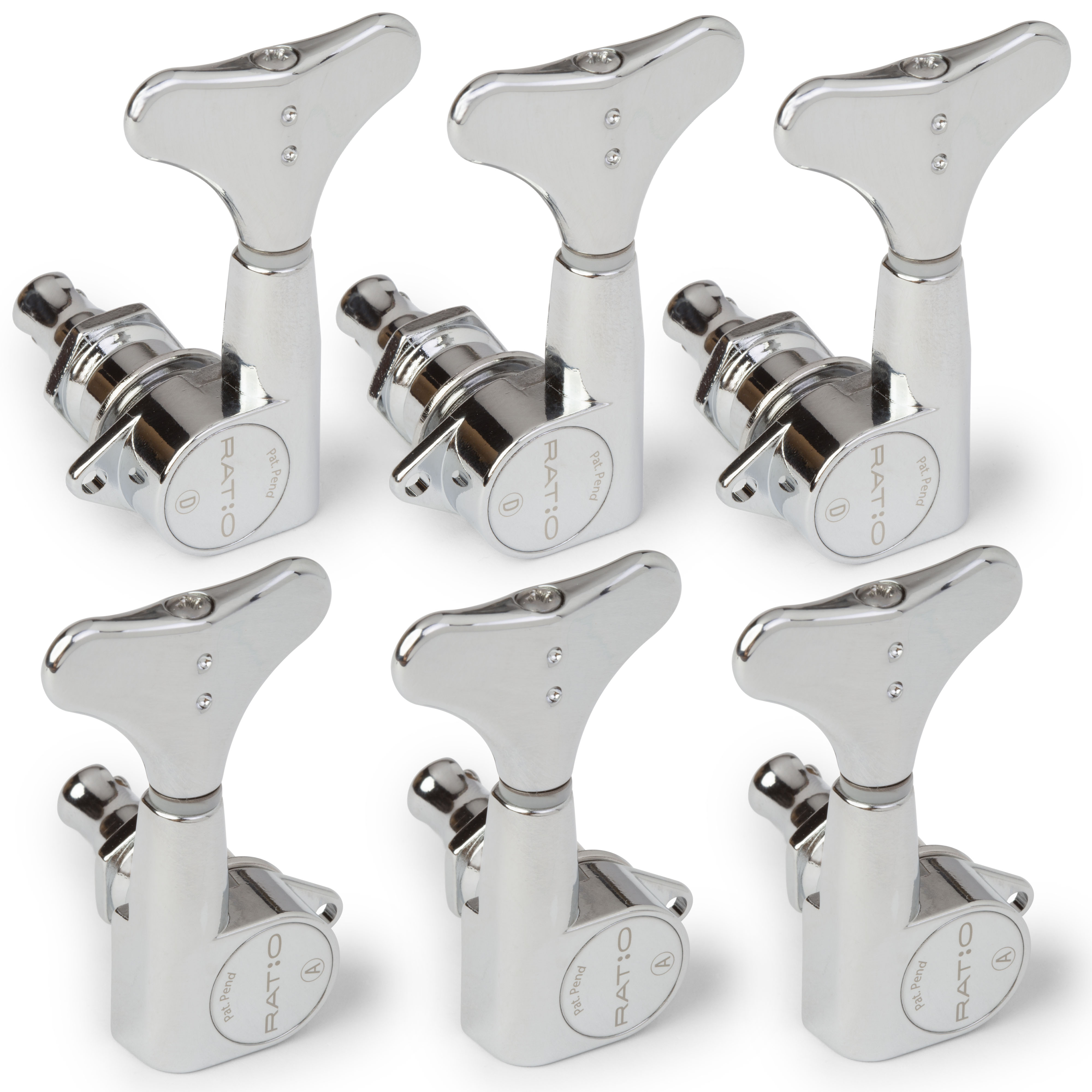 Graph Tech Bass Ratio 3+3 Tuner Set with Y-style Knobs - StewMac