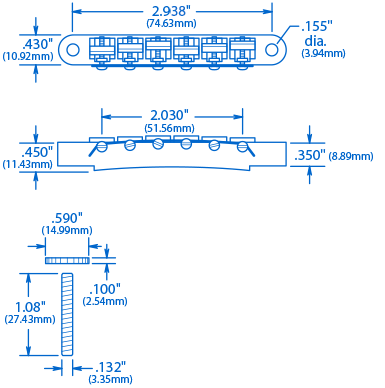 Original ABR-1 Tune-o-matic Bridge - StewMac