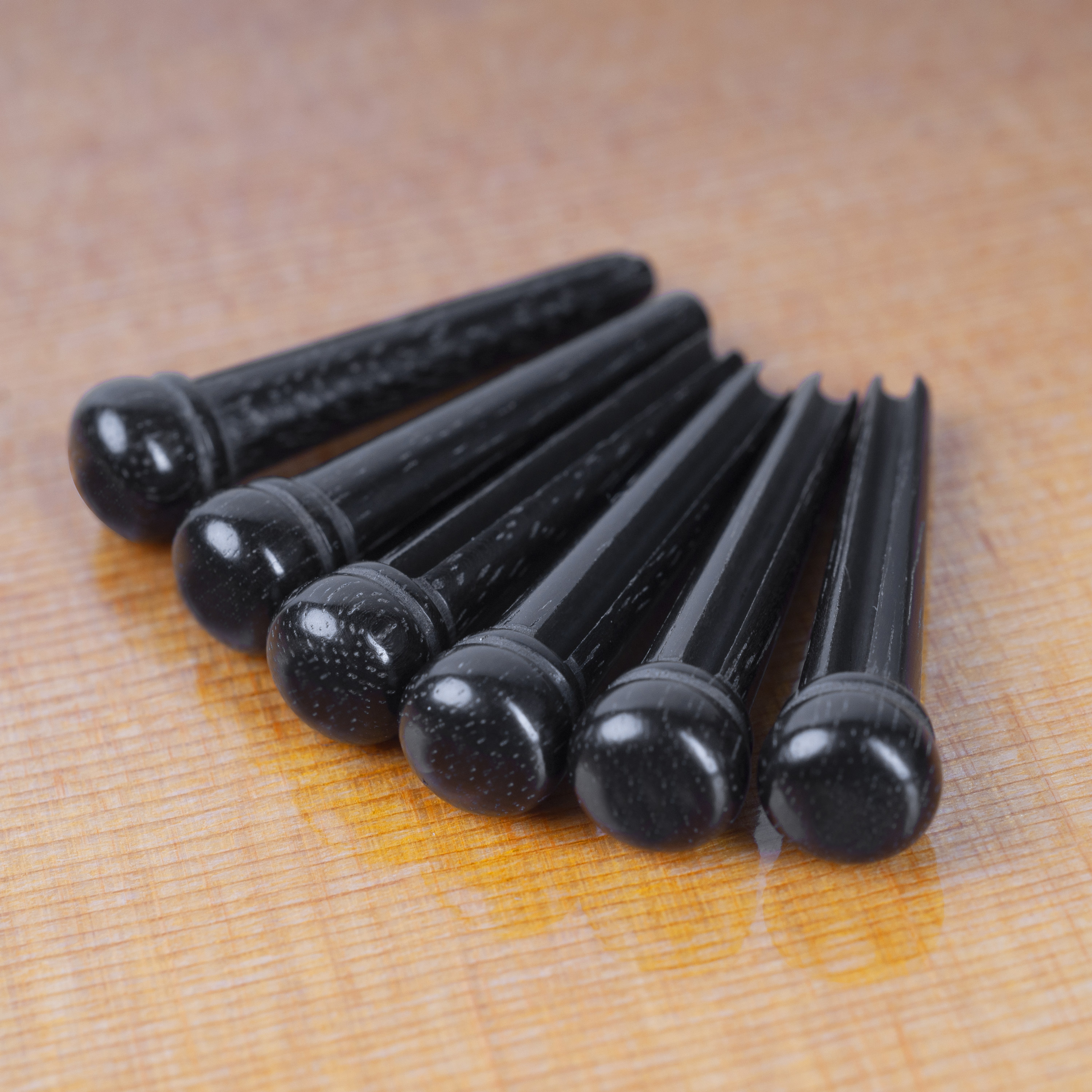 Waverly Ebony Bridge Pins - StewMac