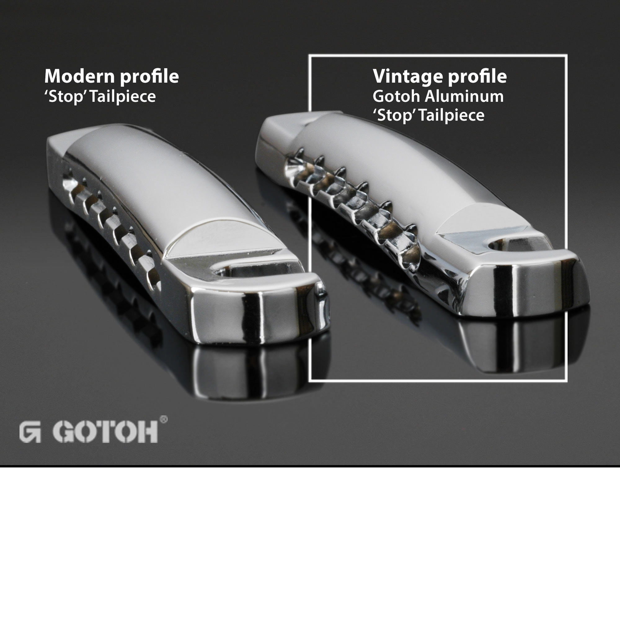 Gotoh Aluminum Stop Tailpiece - StewMac