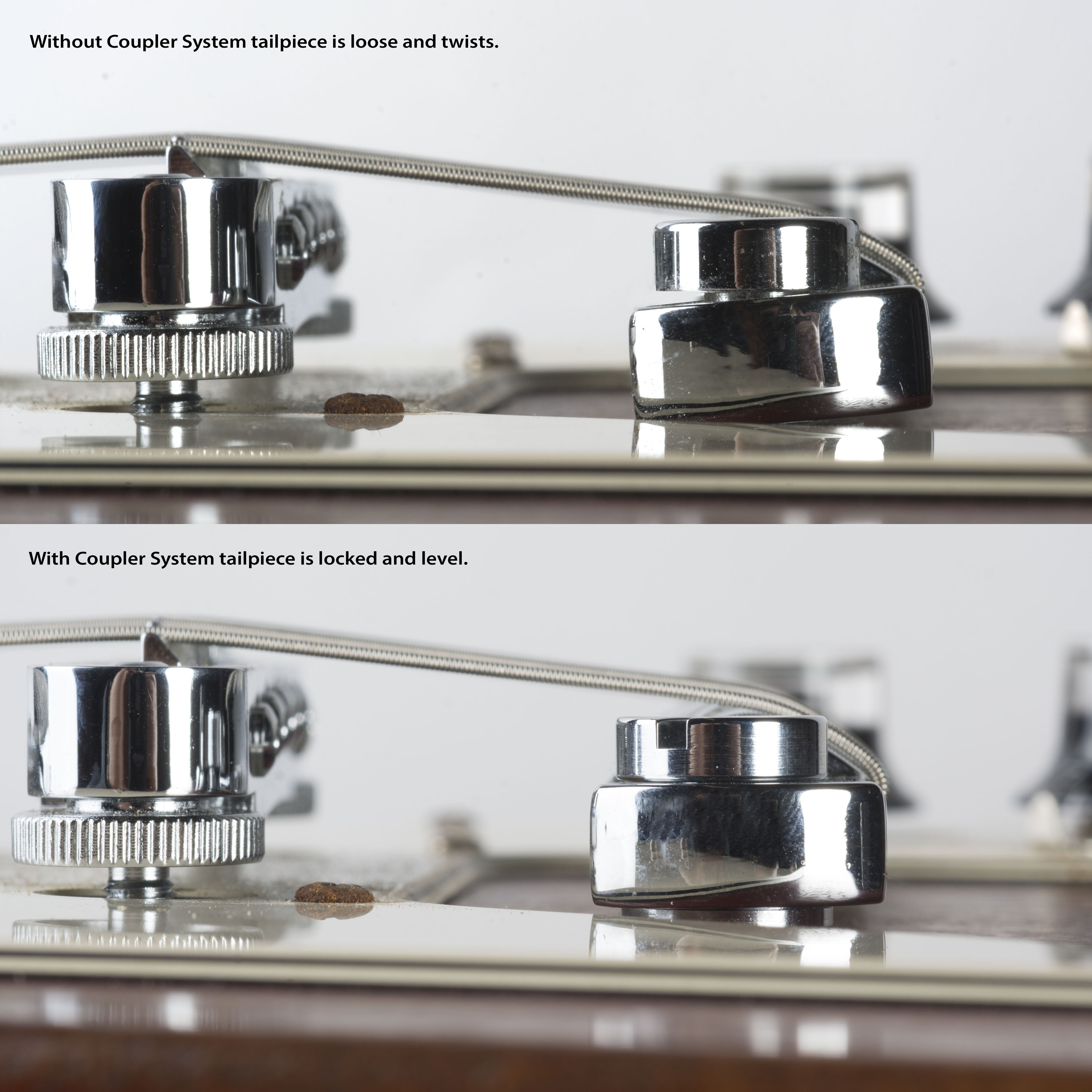 Coupler Tailpiece Locking System - StewMac