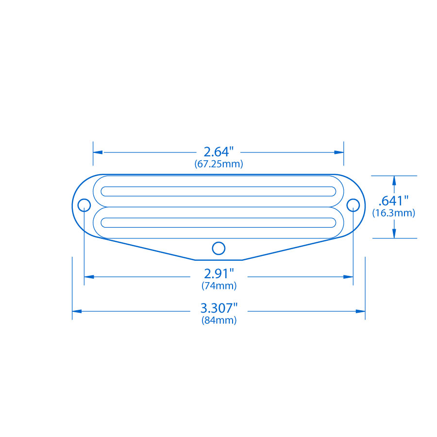 StewMac Hotwound Dual-rail Single-coil Sized Humbucker Pickups - StewMac