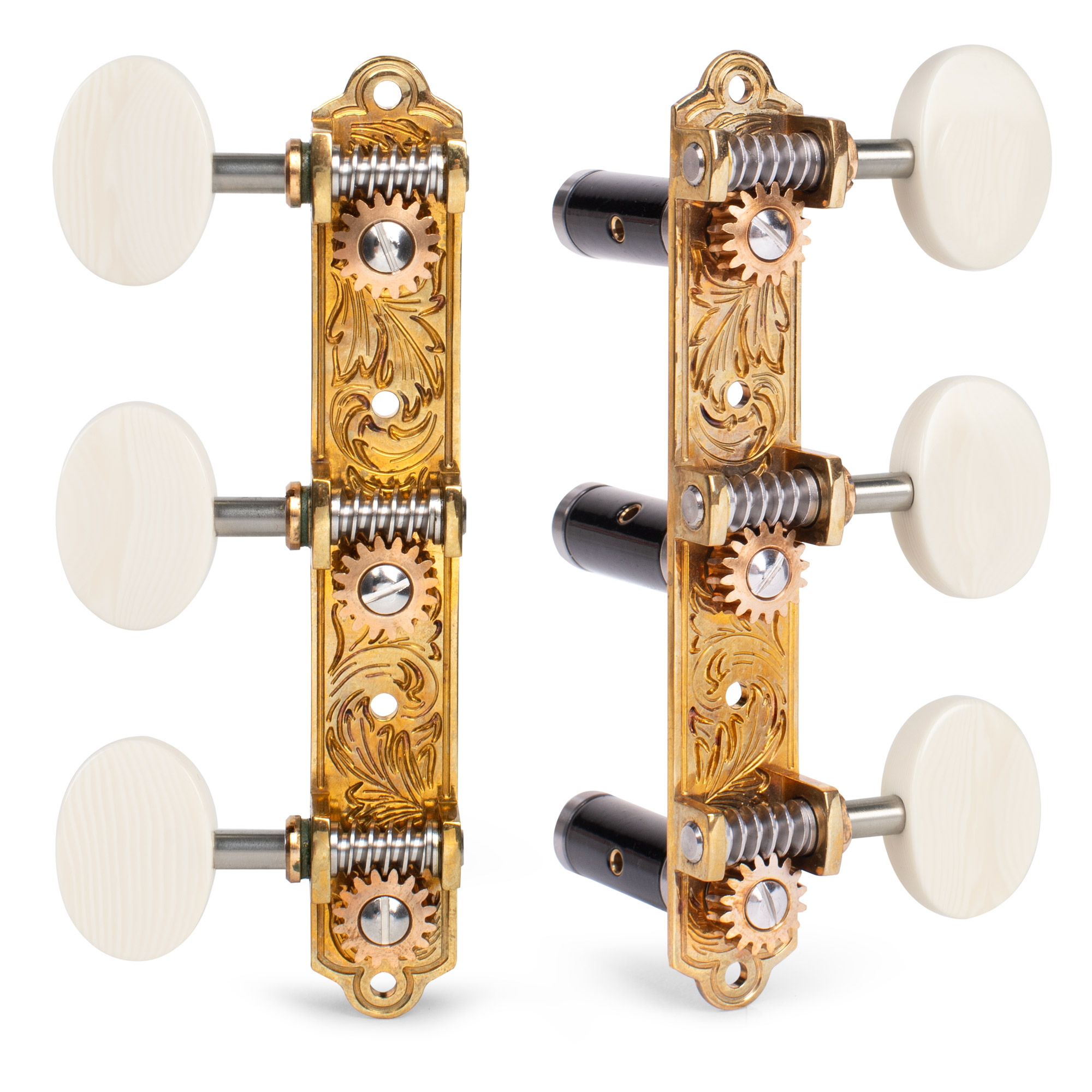 Sloane Classical Guitar Tuners with Ivoroid Knobs and Leaf Baseplates ...