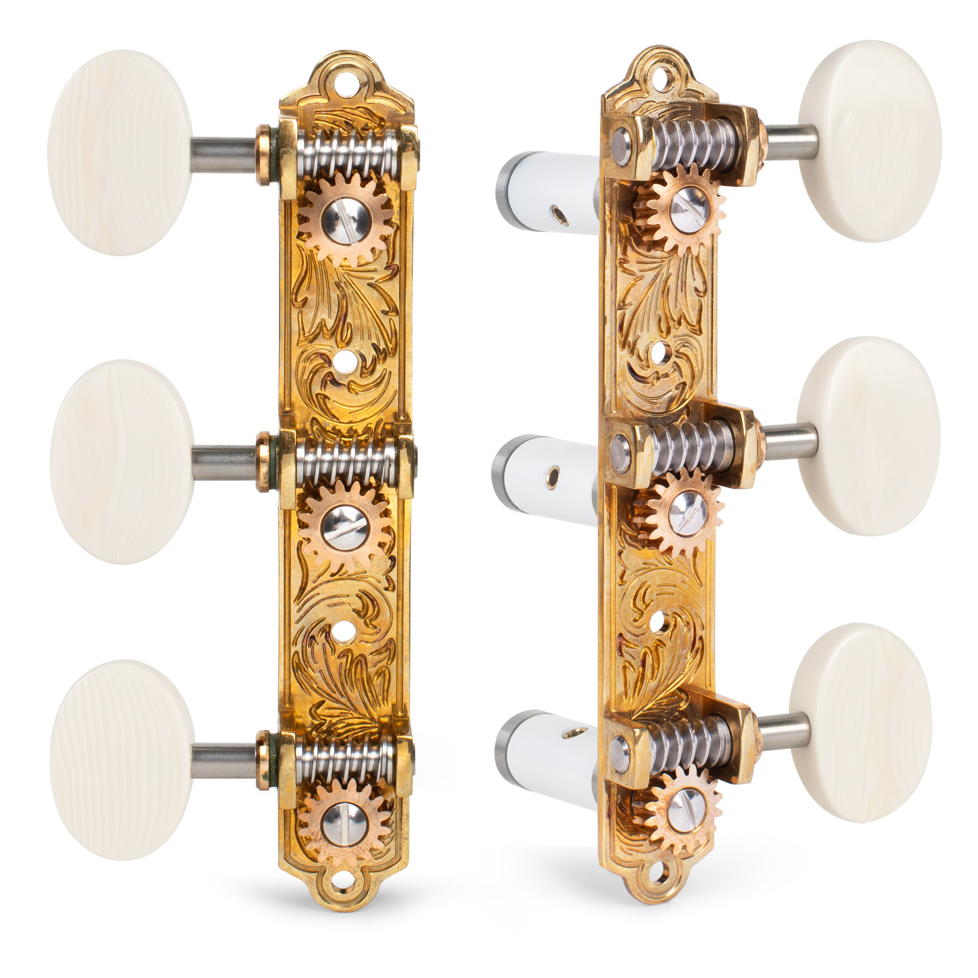 Sloane Classical Guitar Tuners with Ivoroid Knobs and Leaf Baseplates ...