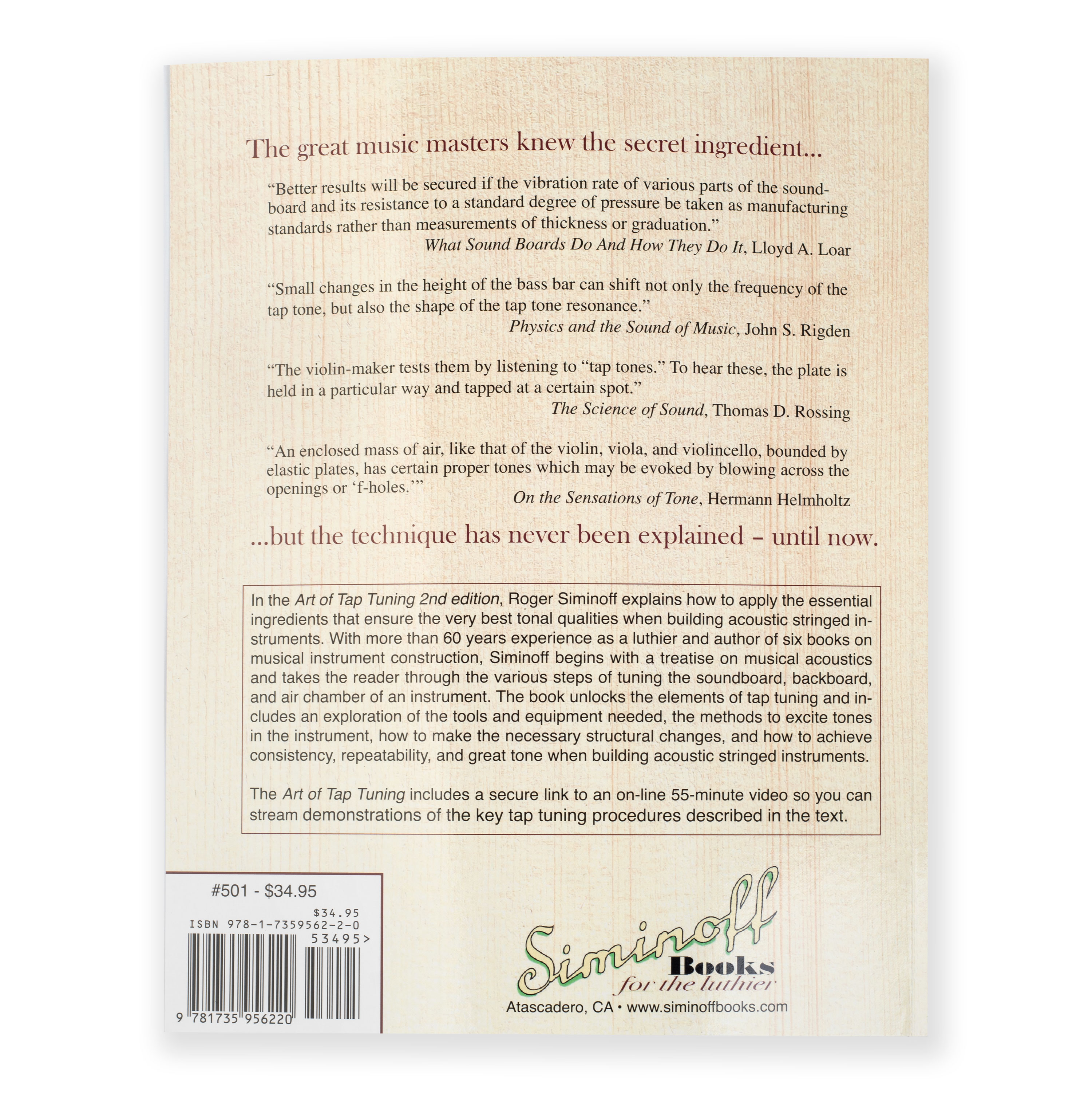 The Art of Tap Tuning - 2nd Edition - StewMac