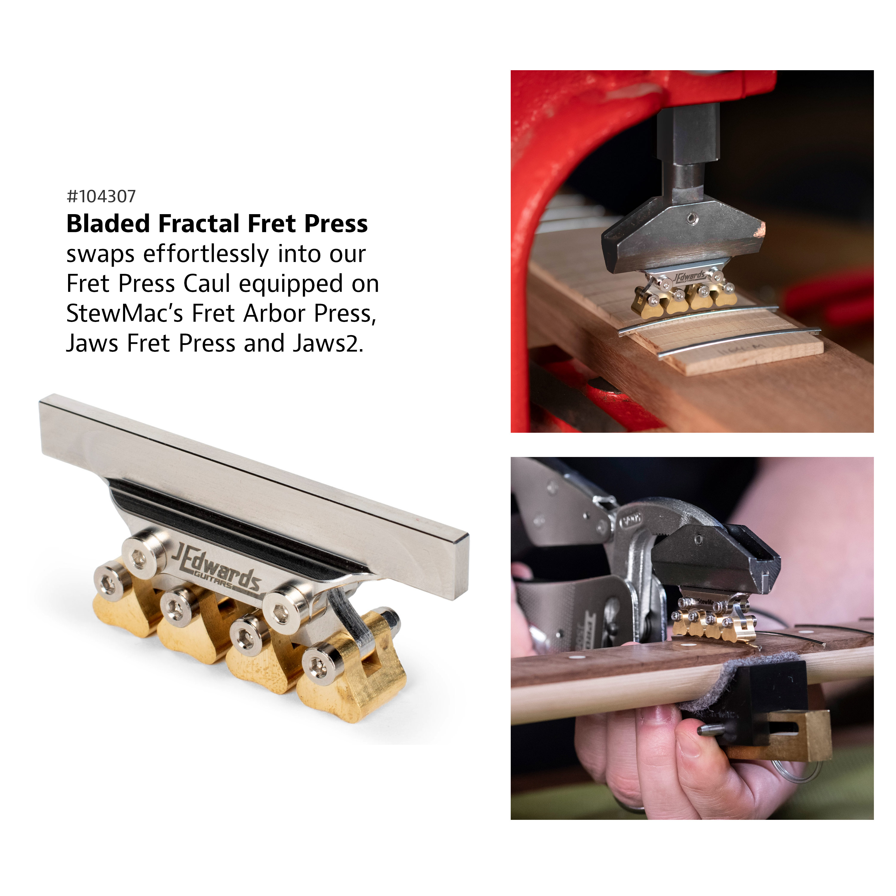 J Edwards Fractal Fret Press - StewMac