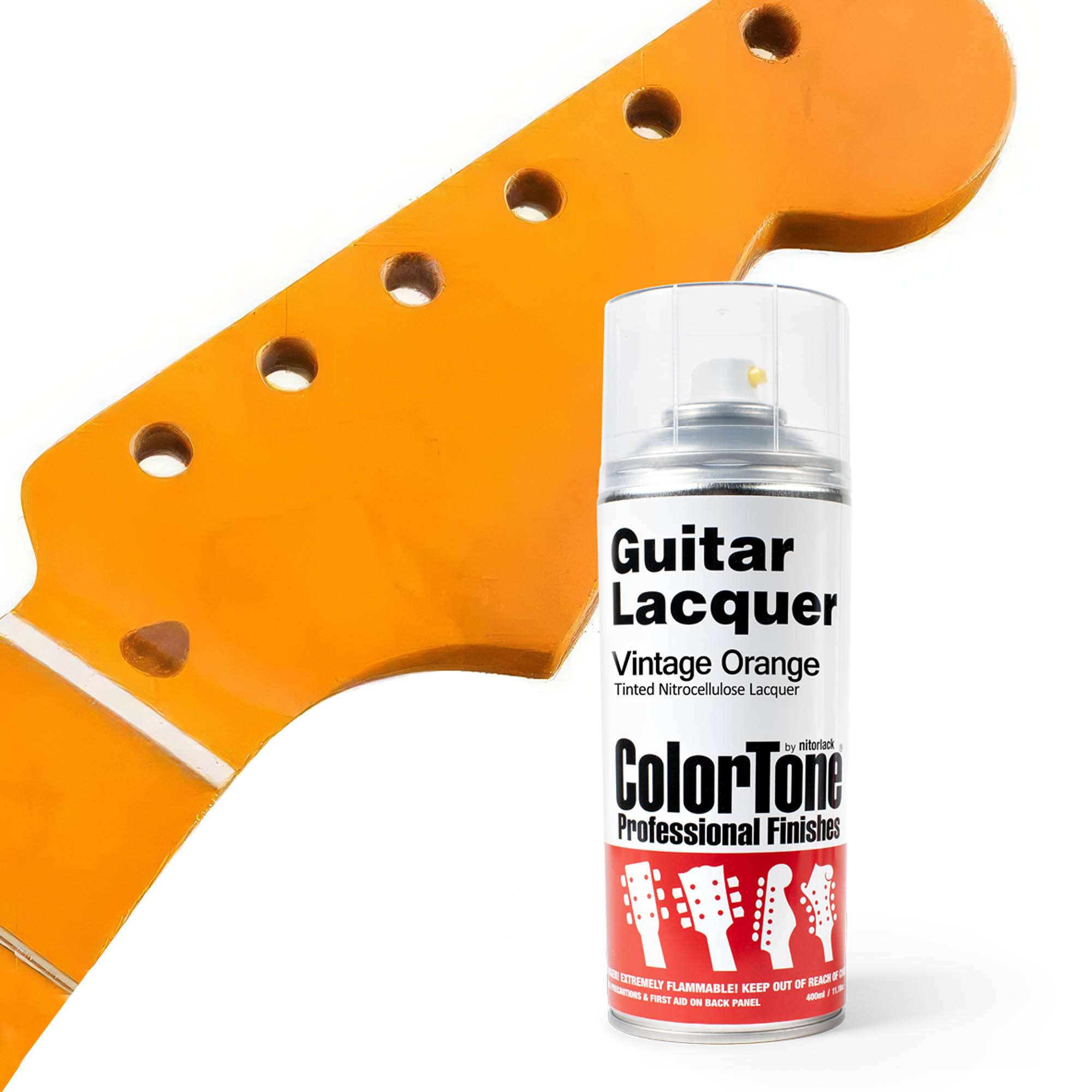 ColorTone Aerosol Guitar Lacquer, Orange Vintage - StewMac