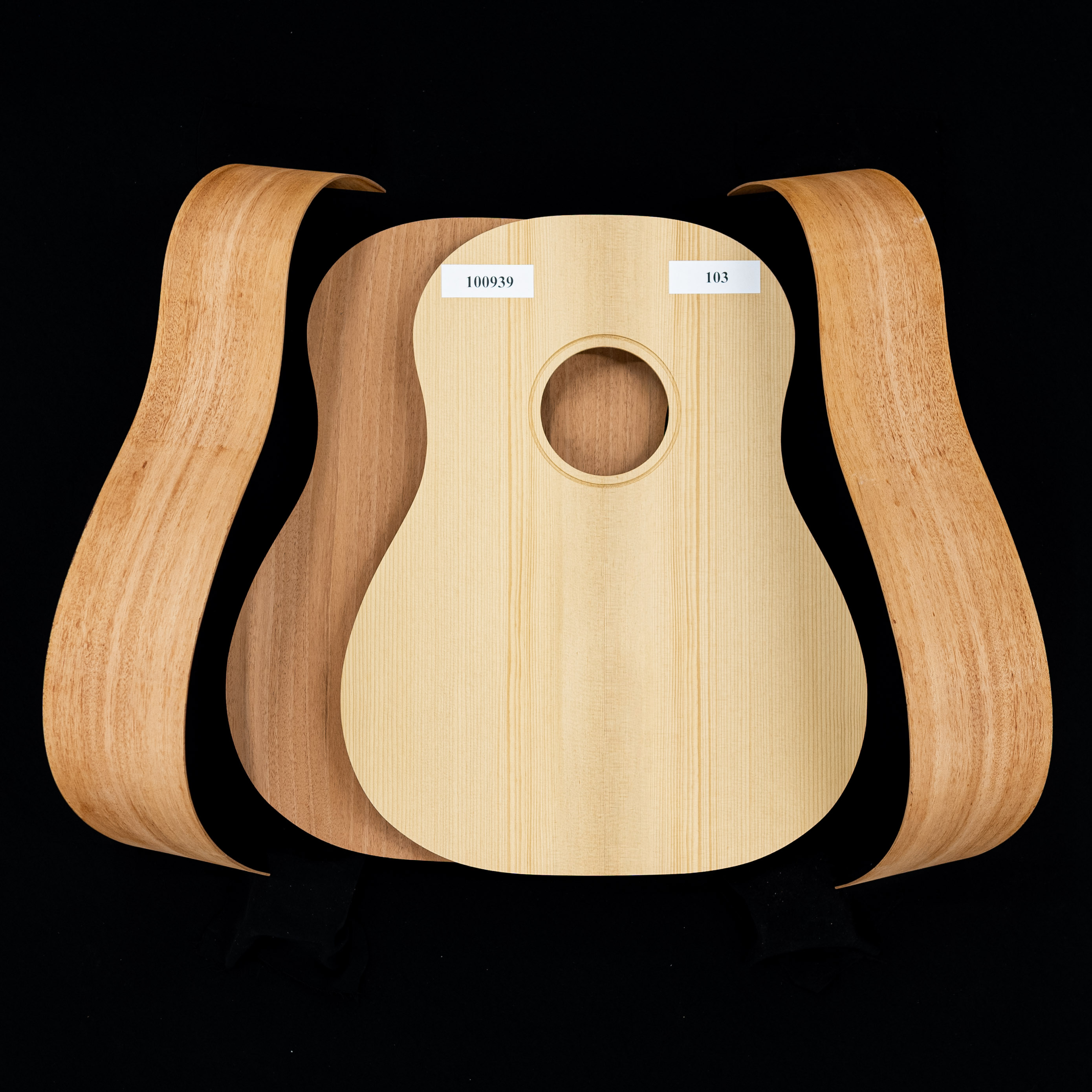 Jumbo-45 Acoustic Guitar Kit with Torrefied Red Spruce and Mahogany ...