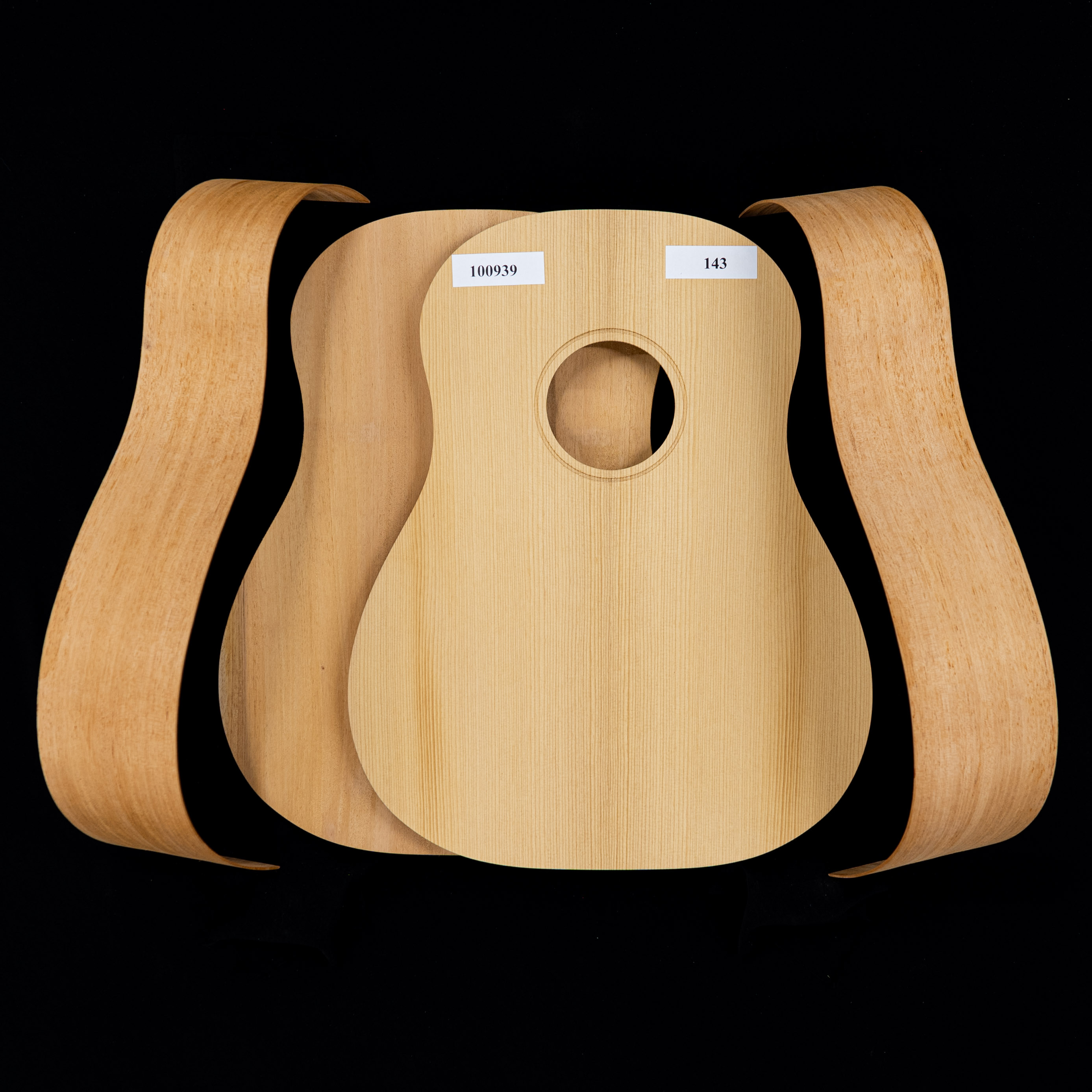 Jumbo-45 Acoustic Guitar Kit with Torrefied Red Spruce and Mahogany ...