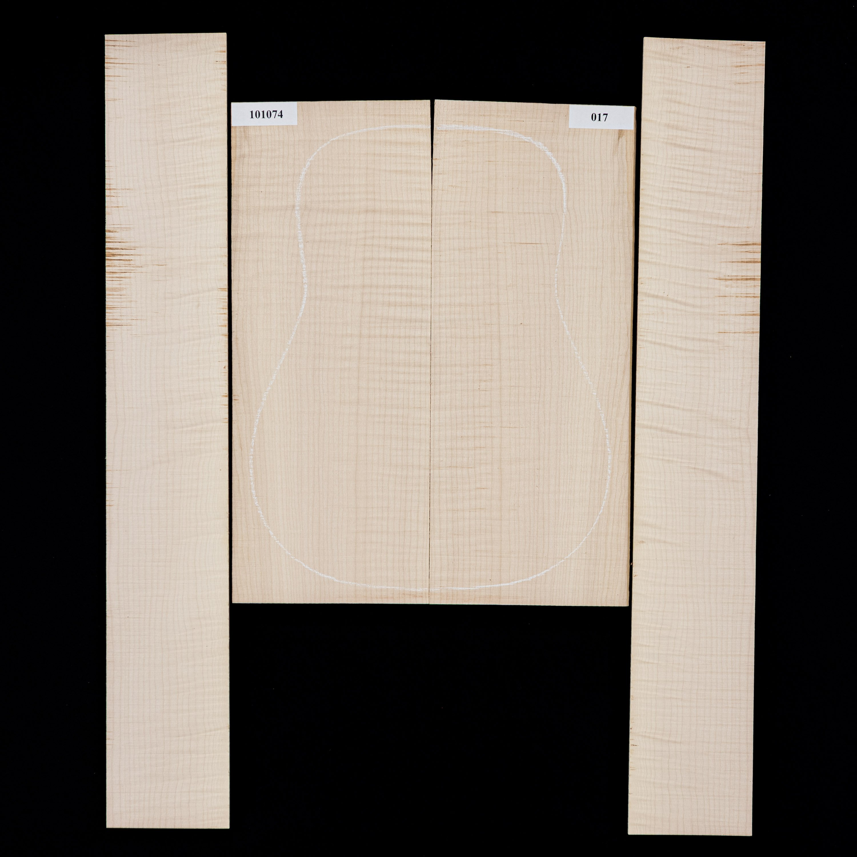 Flame Big Leaf Maple Back + Side Set - 017 - StewMac