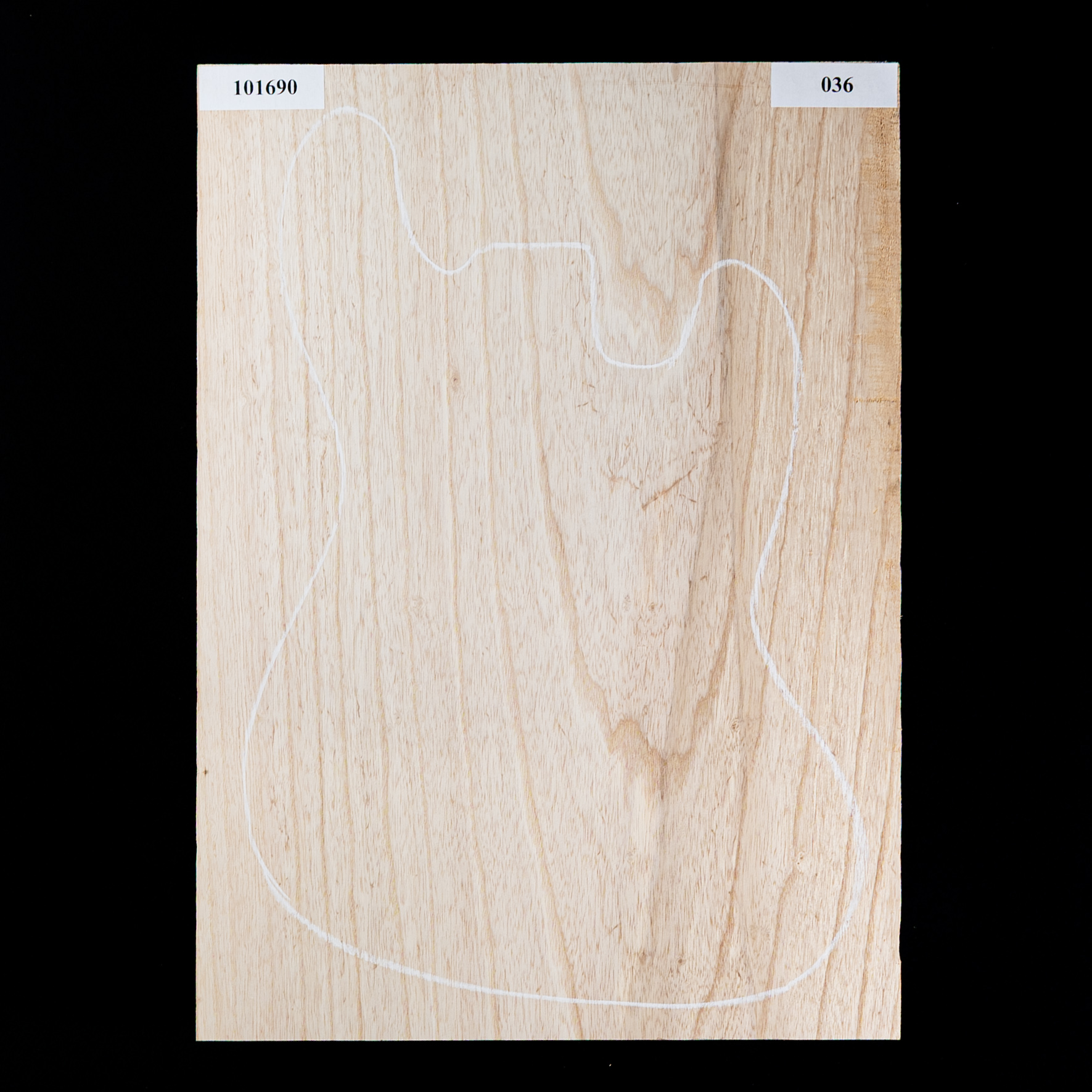Swamp Ash Oversized Body Blank, 1-Piece (9.4 lb) - 036 - StewMac