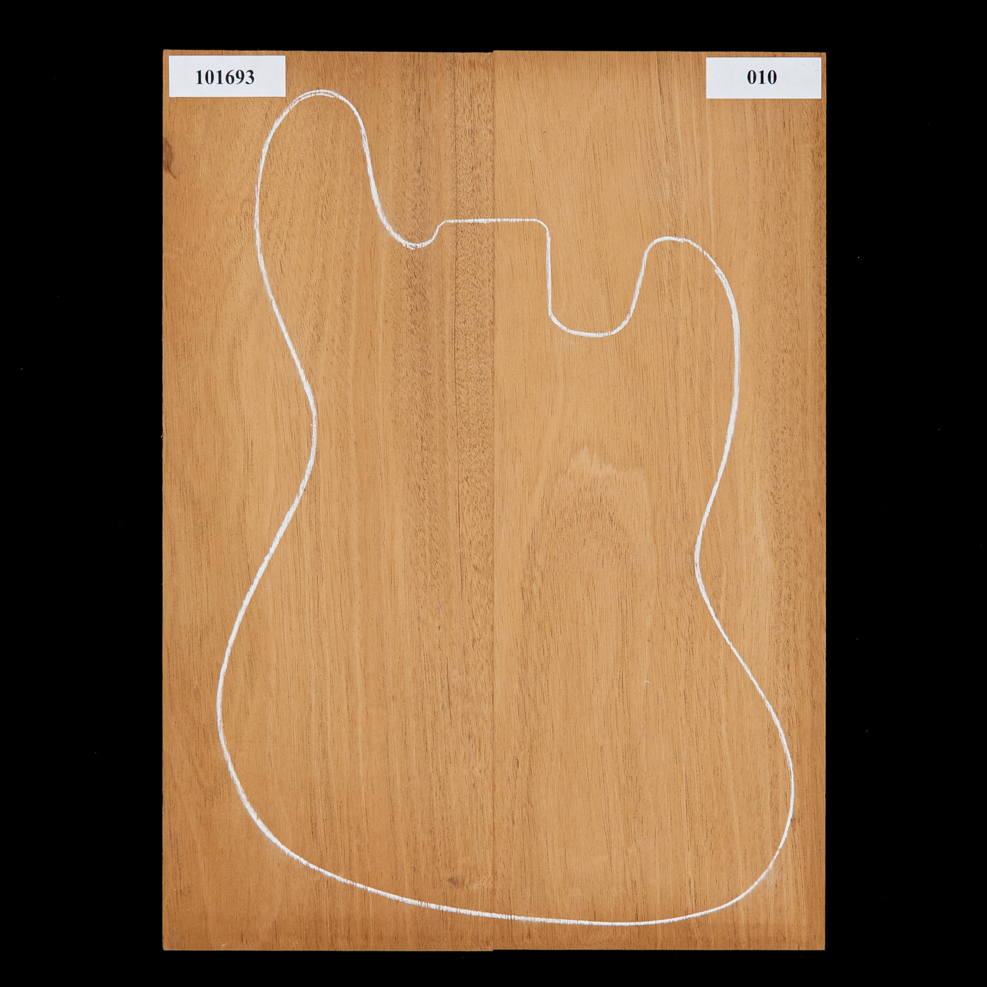 Honduran Mahogany Oversized Body Blank, 2-Piece (12 lb) - 010 - StewMac