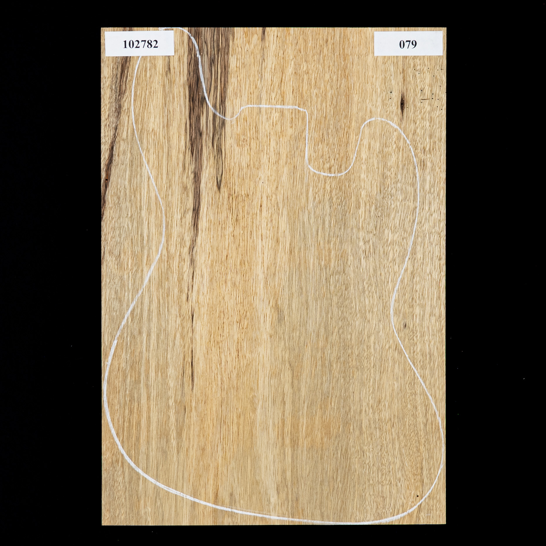 Black Limba Body Blank, 1-Piece (11.5 lb) - 079 - StewMac