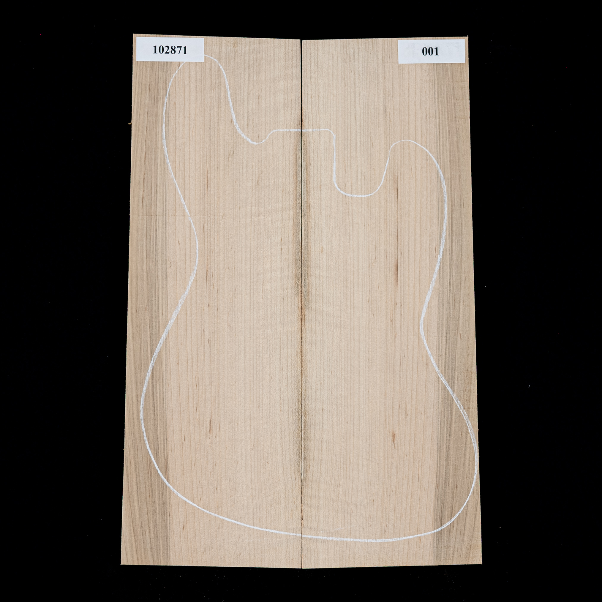 Flame Hard Maple Drop Top - 001 - StewMac