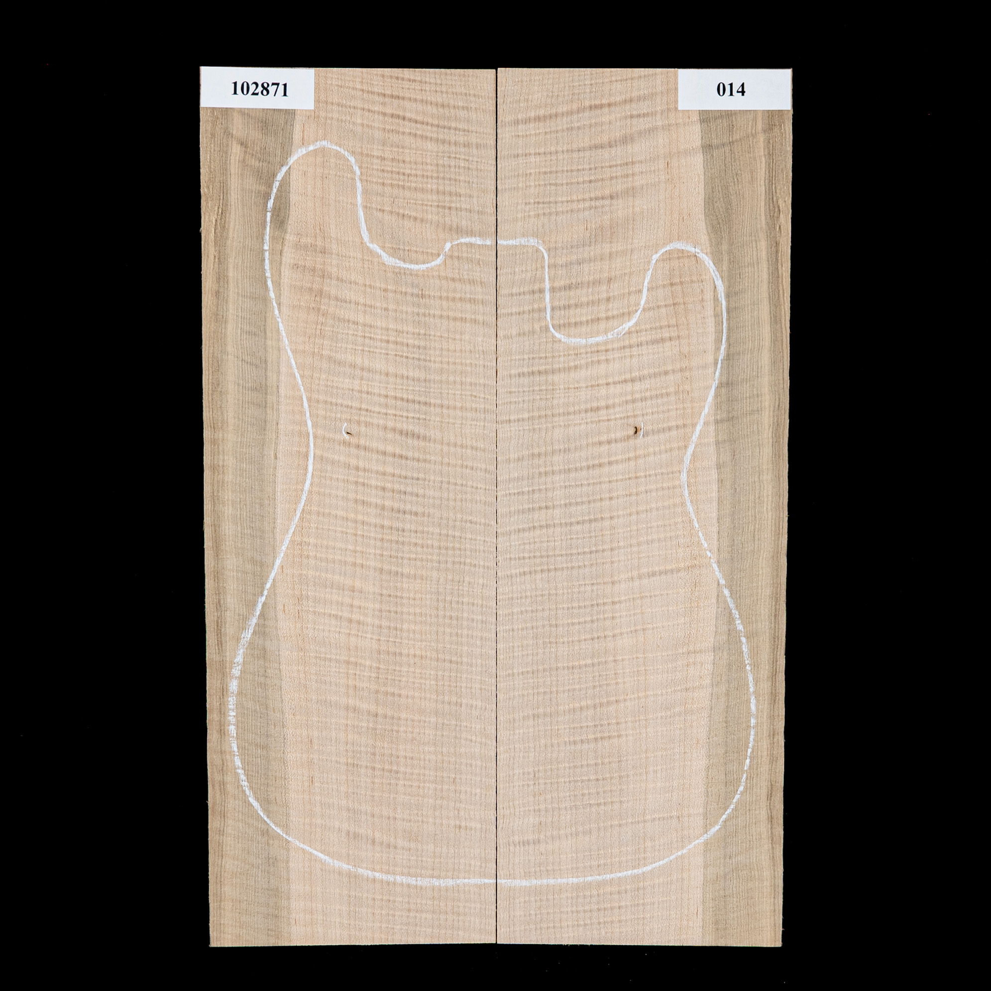 Flame Hard Maple Drop Top - 014 - StewMac