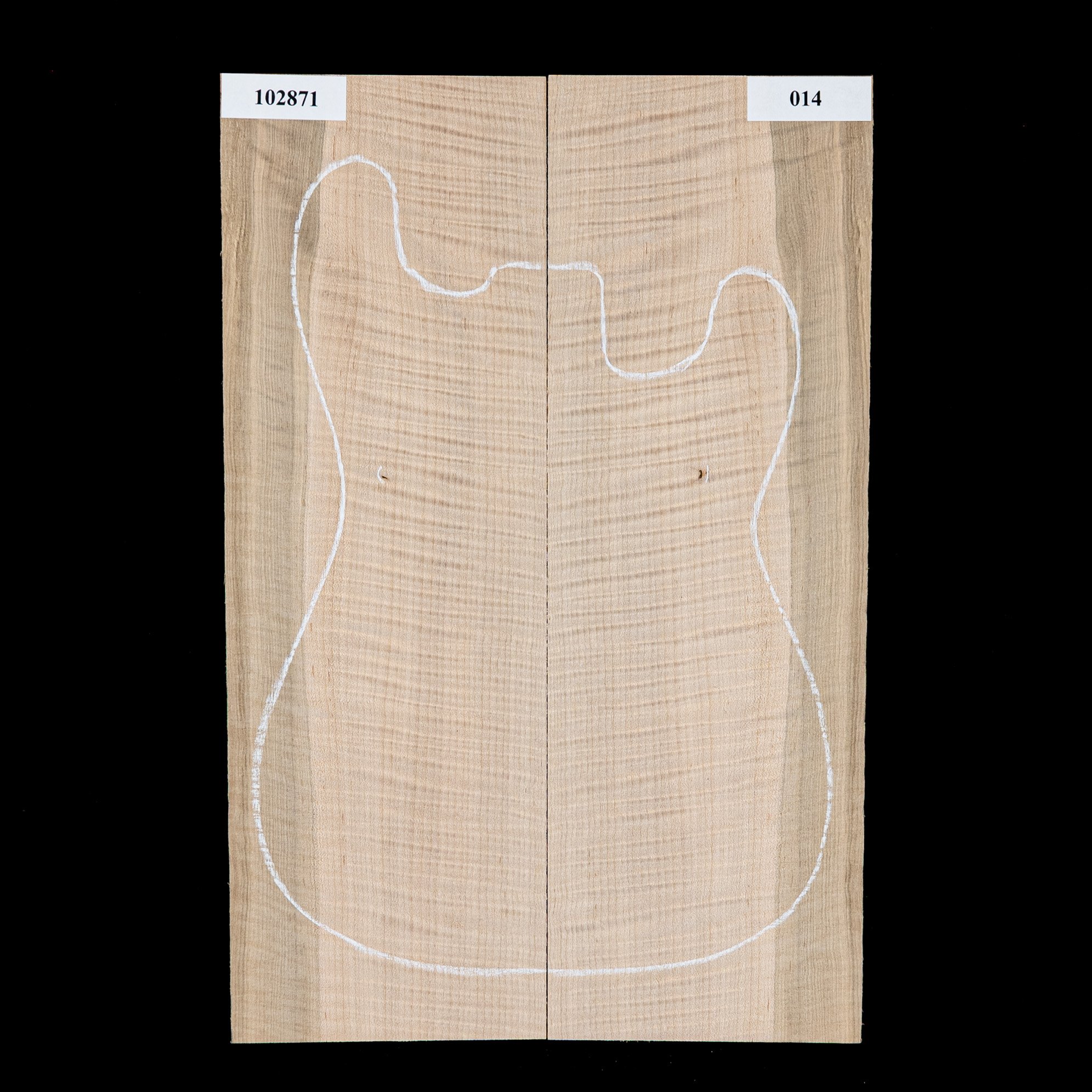 Flame Hard Maple Drop Top - 014 - StewMac