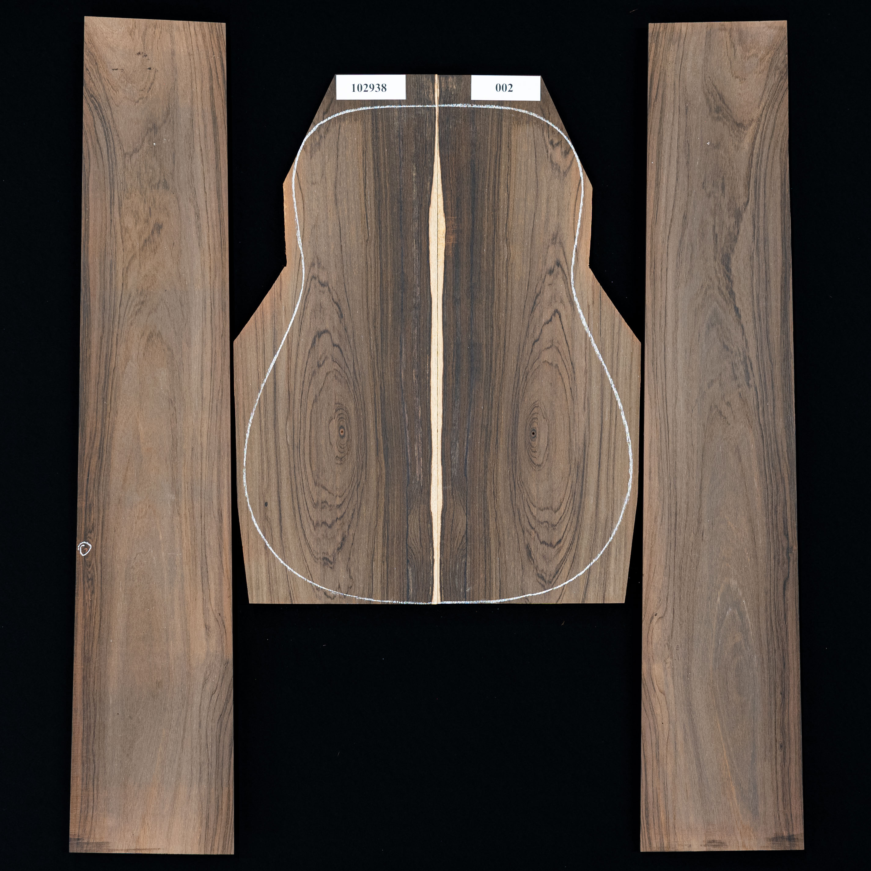 Brazilian Rosewood Back + Side Set - 002 - StewMac