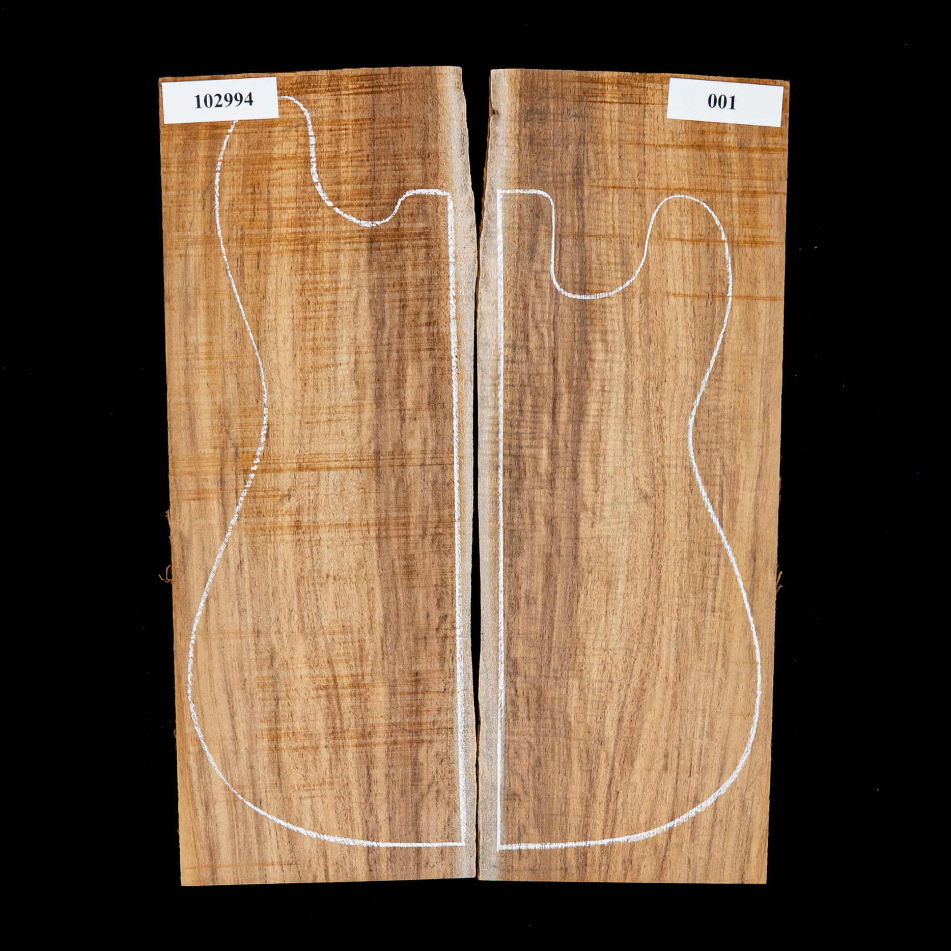 High-Flame Koa Drop Top - 001 - StewMac