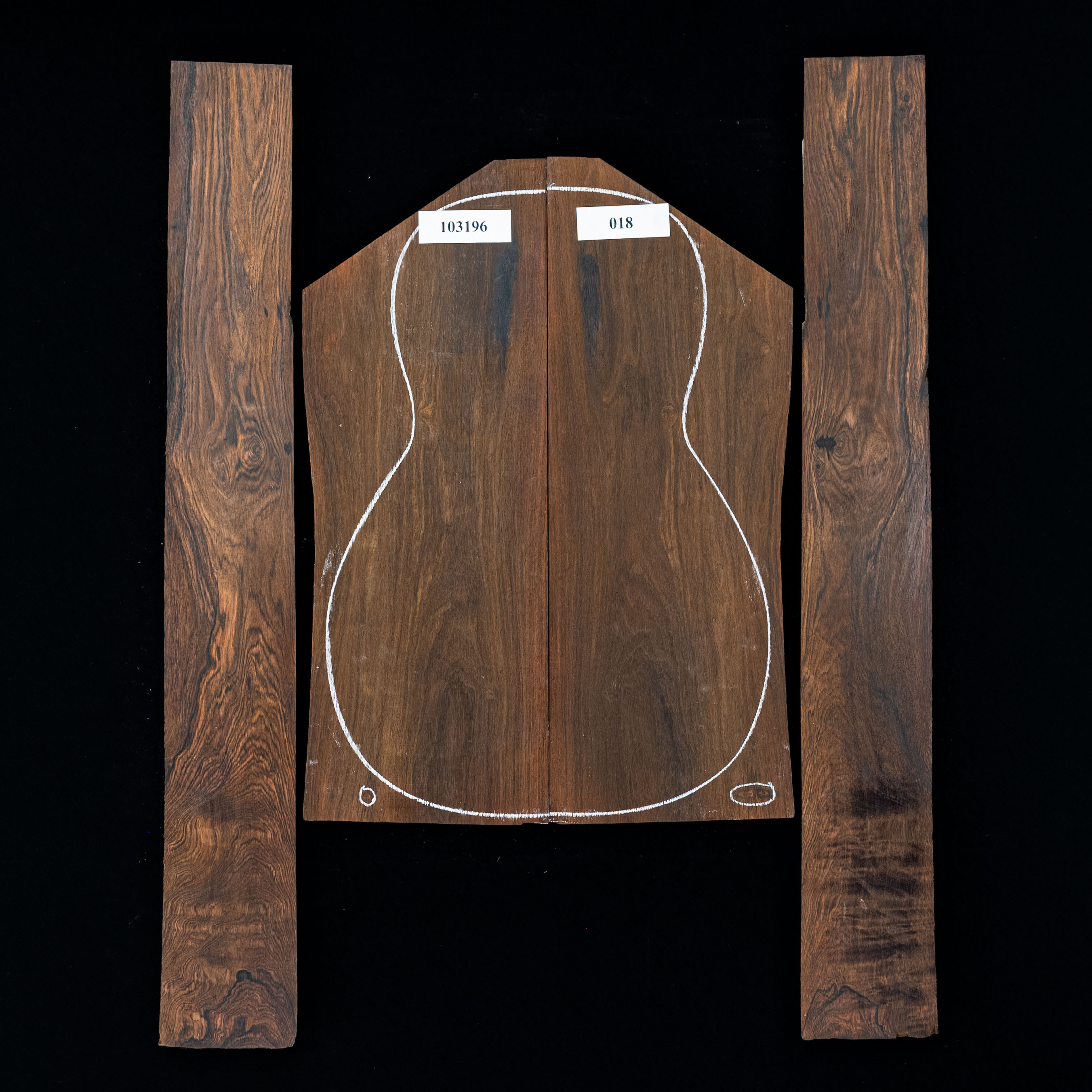 Brazilian Rosewood Back + Side Set - 018 - StewMac