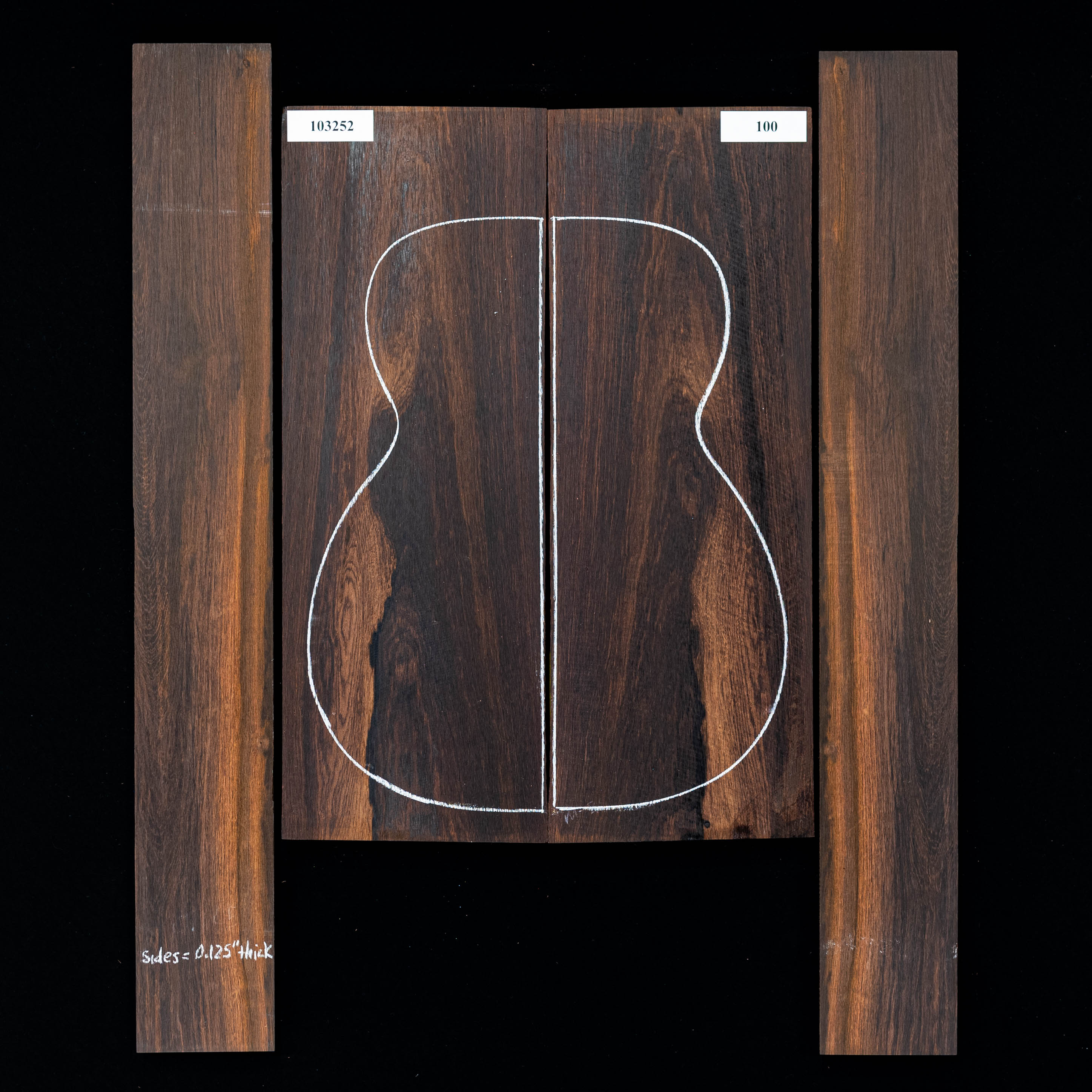 Madagascar Rosewood Back + Side Set - 100 - StewMac