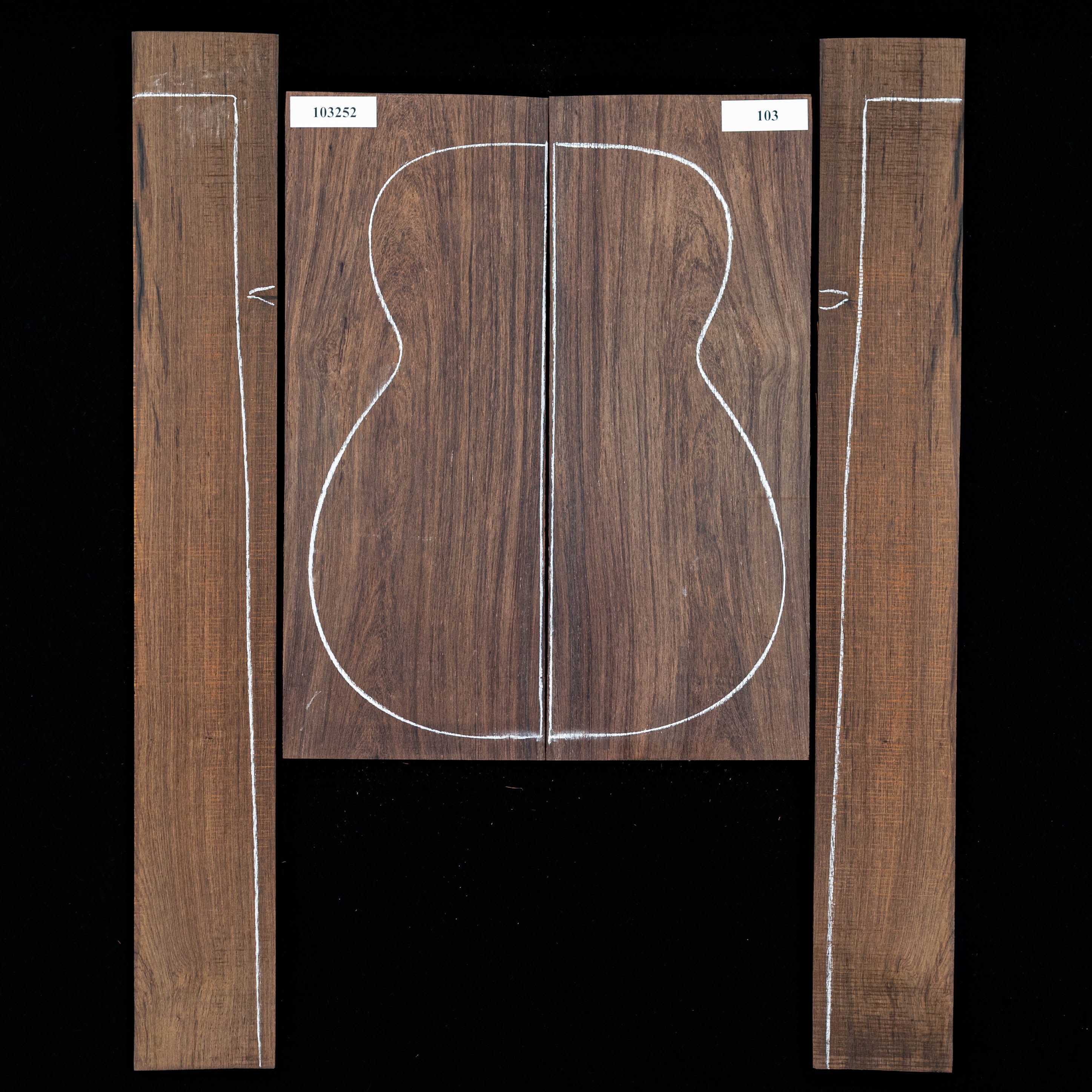 Madagascar Rosewood Back + Side Set - 103 - StewMac