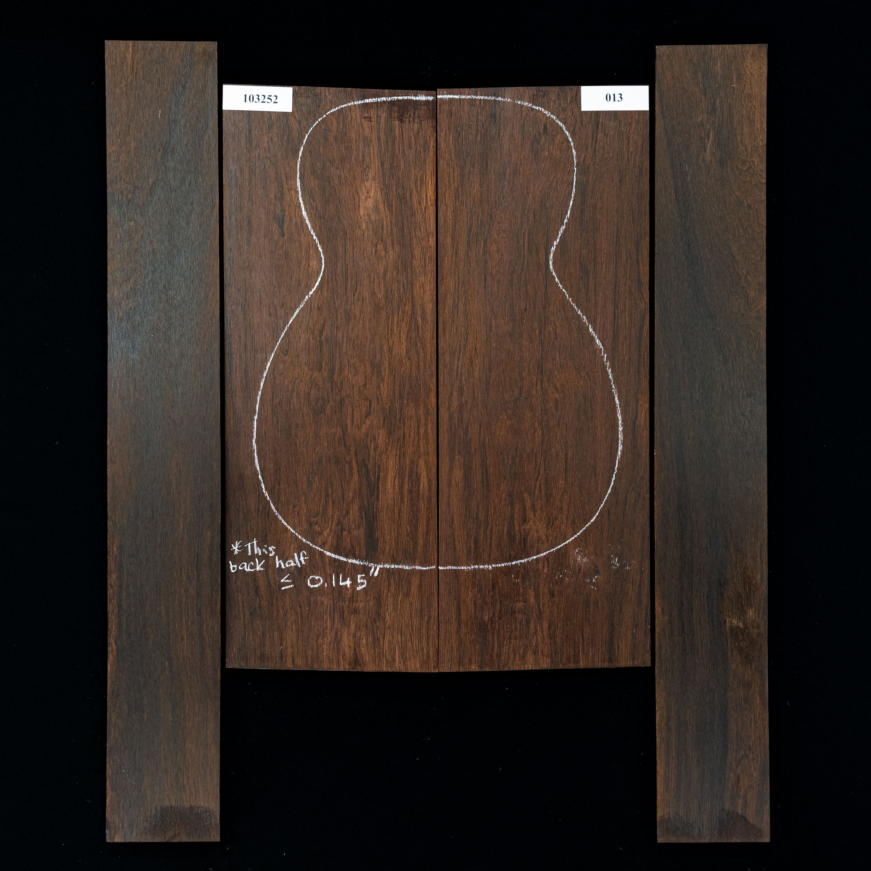 Madagascar Rosewood Back + Side Set - 013 - StewMac