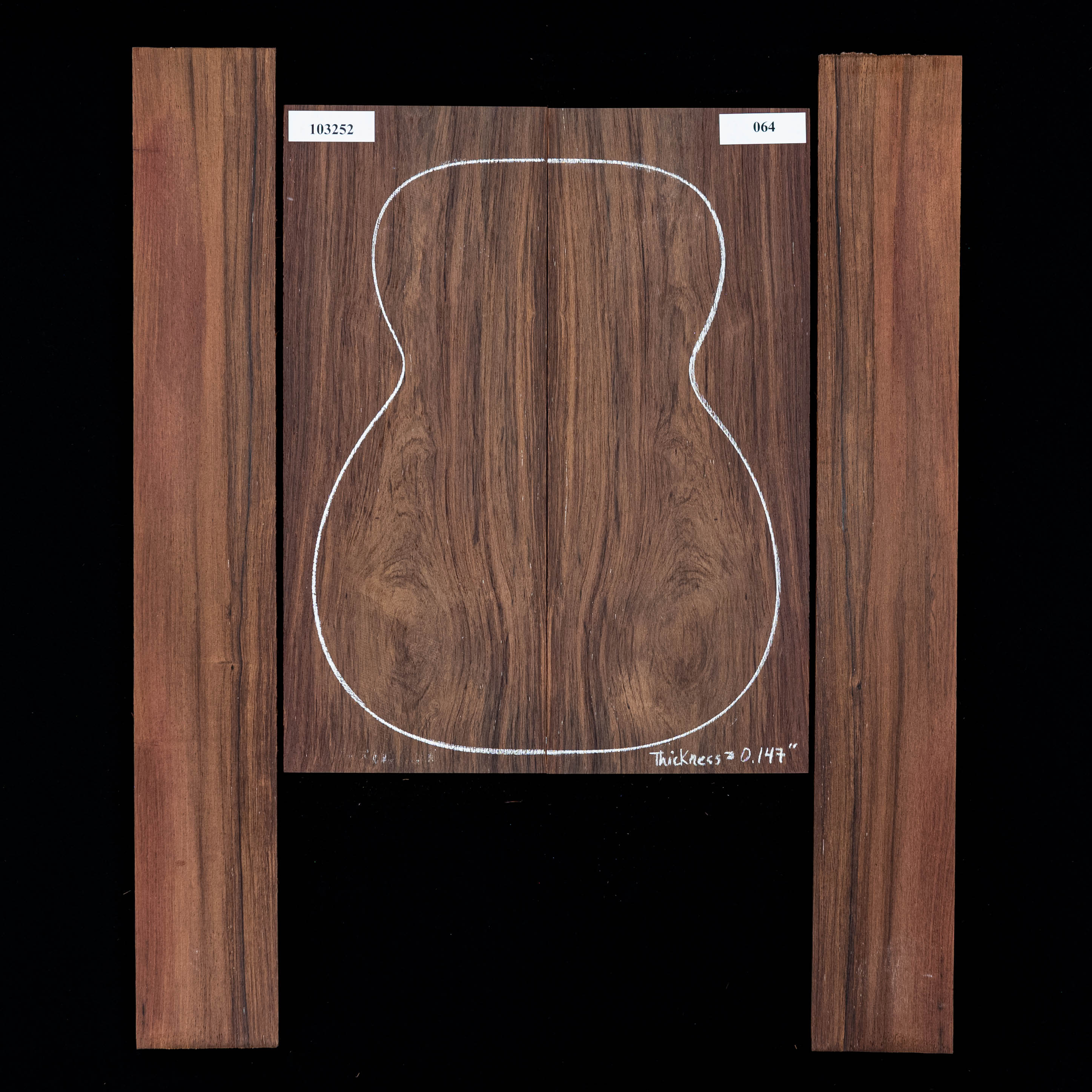 Madagascar Rosewood Back + Side Set - 064 - StewMac
