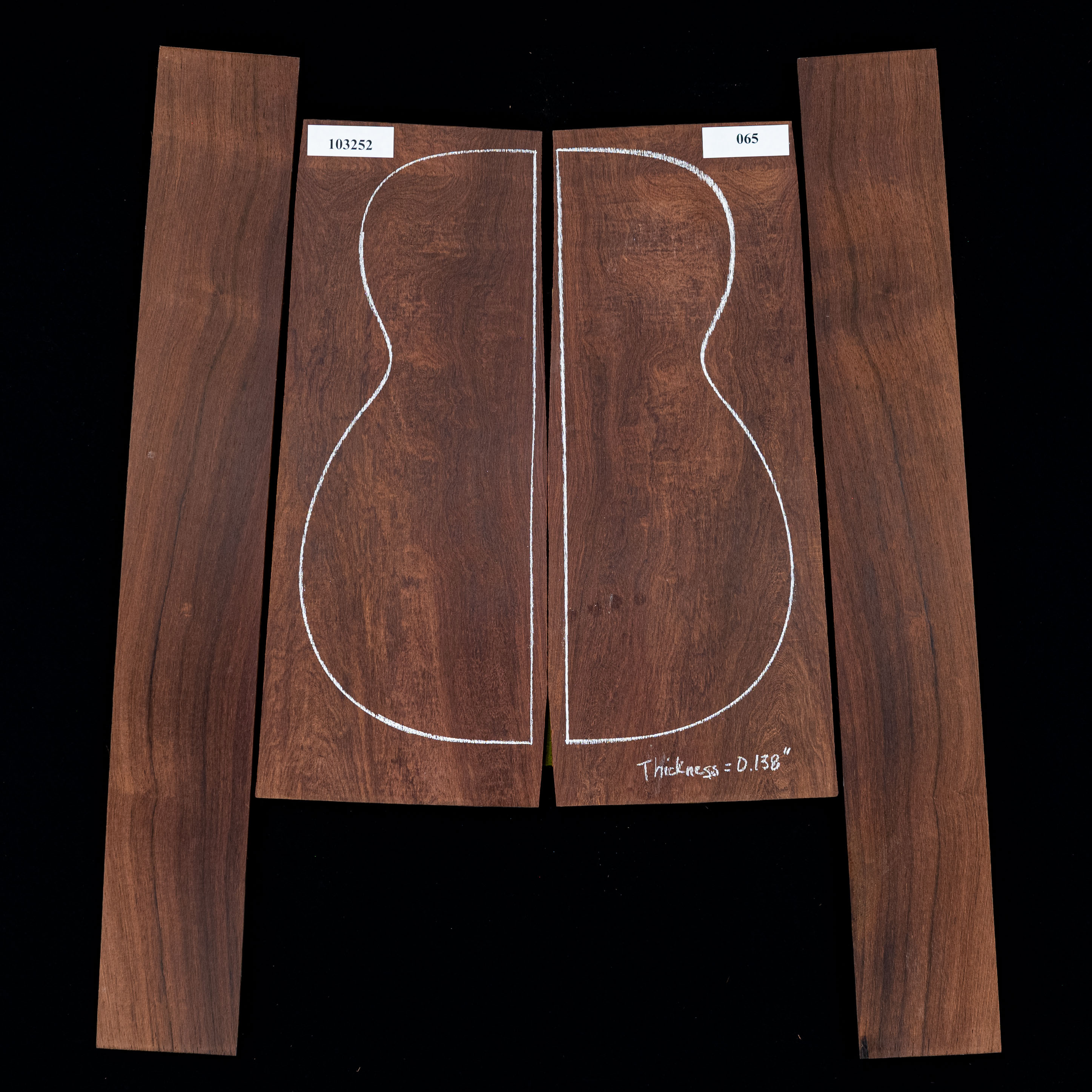 Madagascar Rosewood Back + Side Set - 065 - StewMac