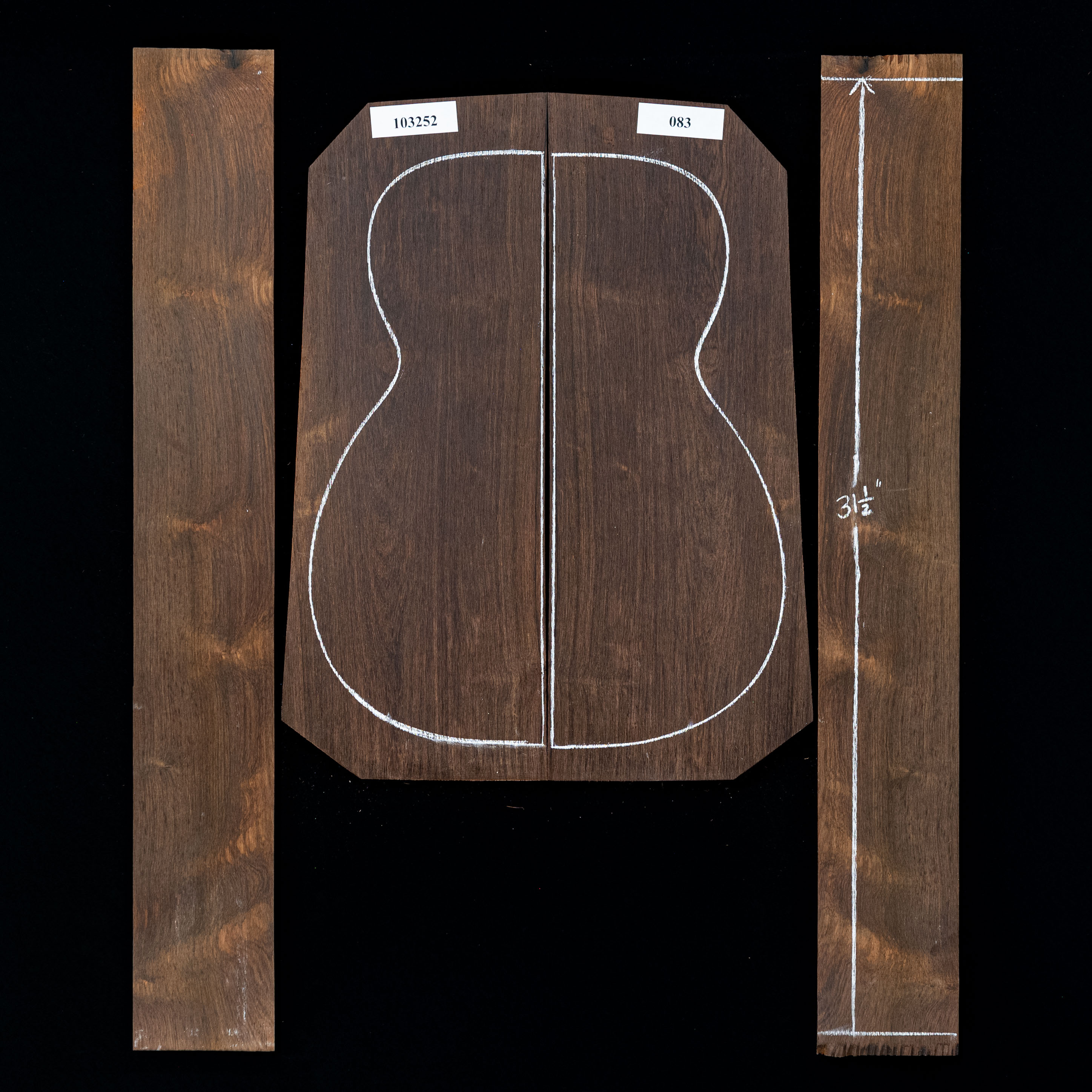 Madagascar Rosewood Back + Side Set - 083 - StewMac