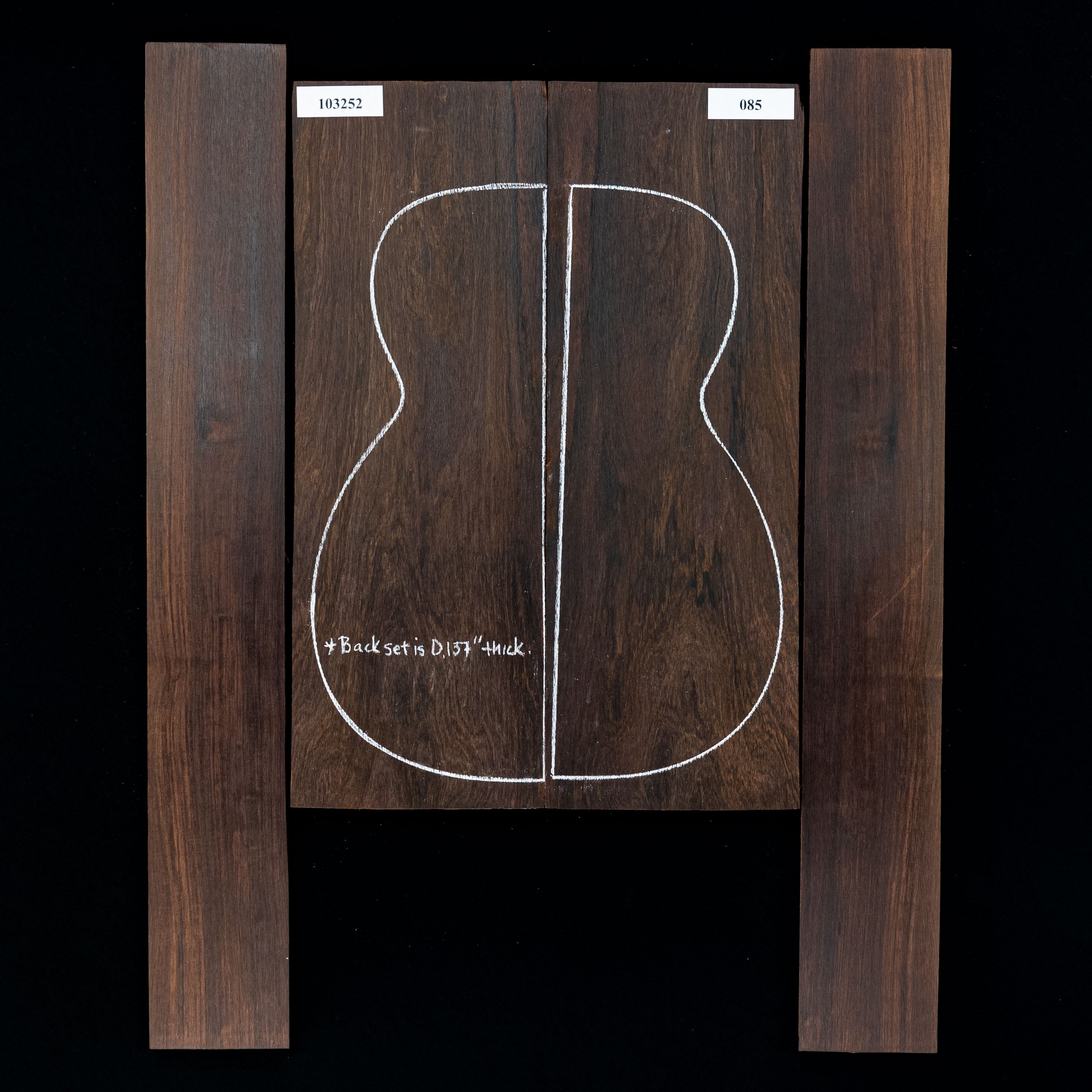 Madagascar Rosewood Back + Side Set - 085 - StewMac