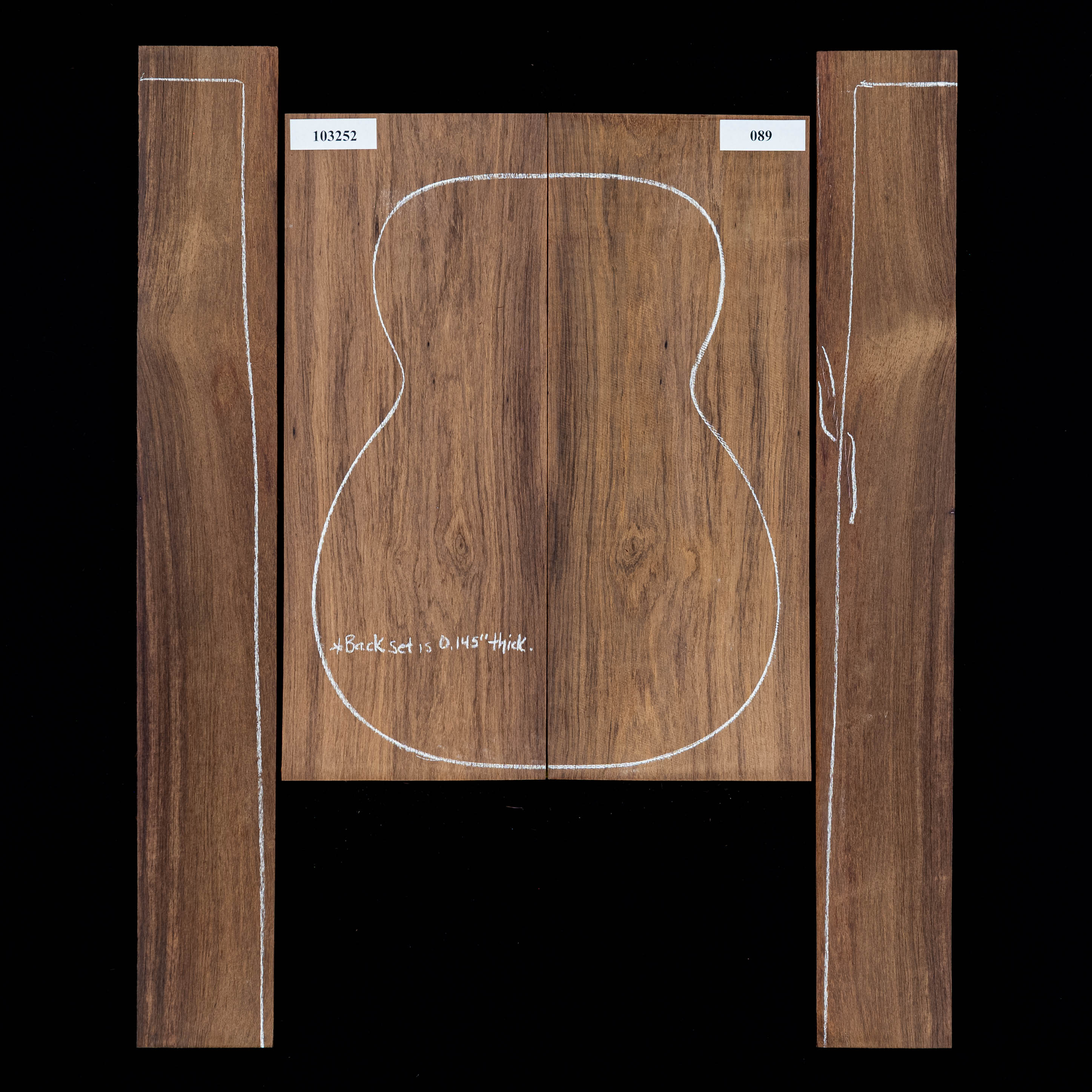 Madagascar Rosewood Back + Side Set - 089 - StewMac